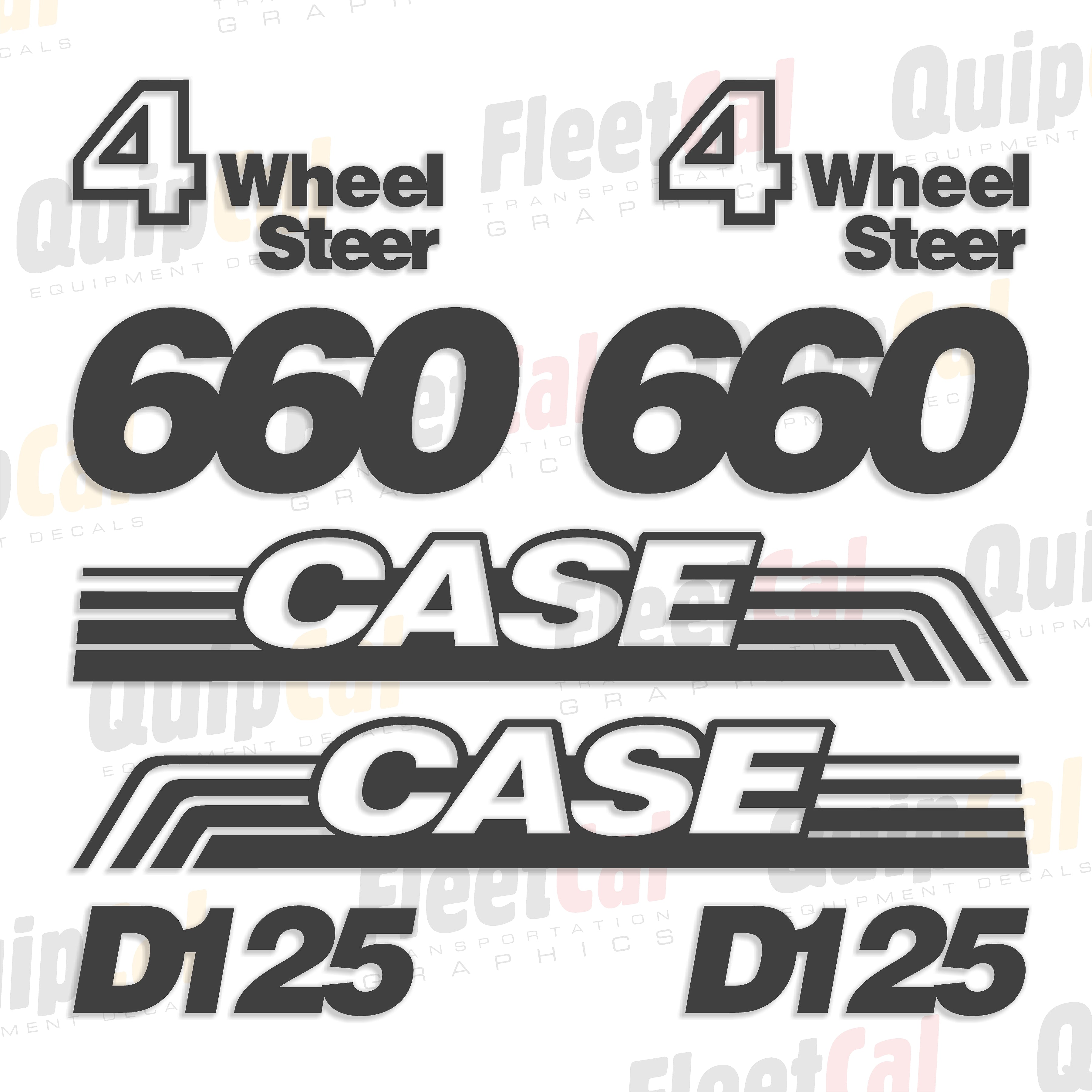 Case 660 Trencher Late Model Marking Decal Set – Truck and Equipment Decals