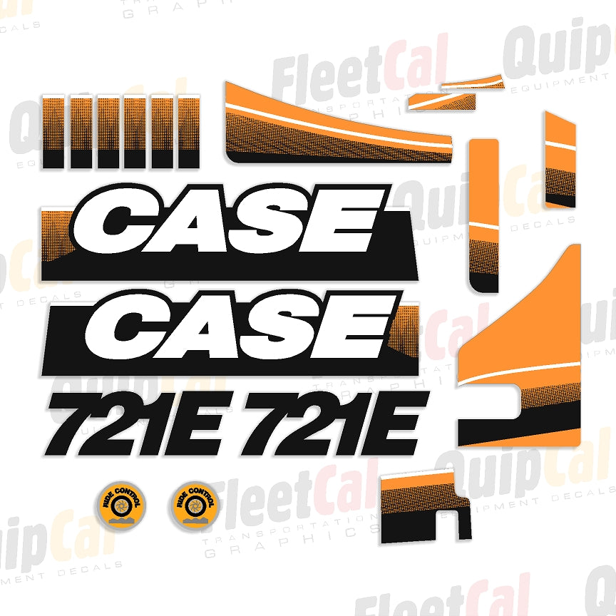 Case 721E Wheel Loader Early Model Marking Decal Set – Truck and ...