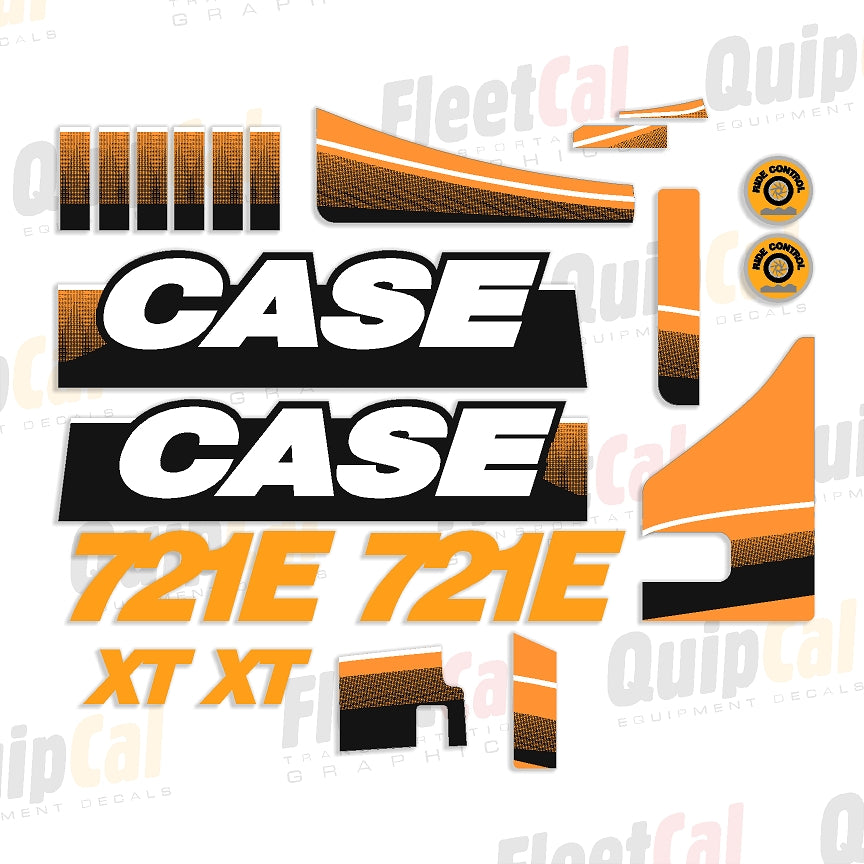 Case 721E XT Wheel Loader Early Model Marking Decal Set – Truck and Equipment Decals