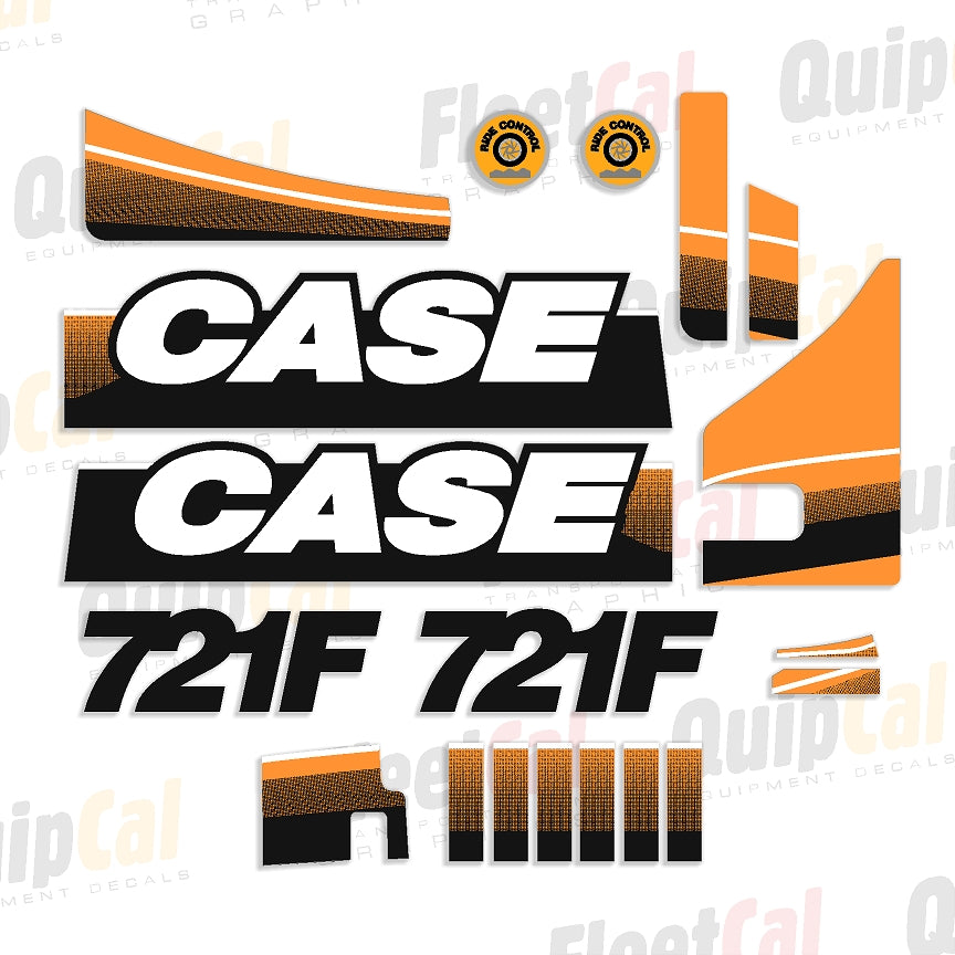 Case 721F Wheel Loader Early Model Marking Decal Set – Truck and ...