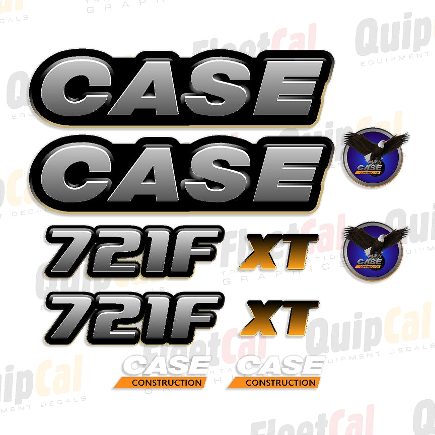 Case 721F XT Wheel Loader Marking Decal Set (fits models 2012-2015 ...