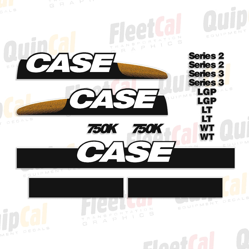 Case 750K Dozer Marking Decal Set – Truck and Equipment Decals