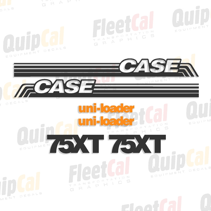 Case 75XT Skid Loader Early Model Marking Decal Set – Truck and ...