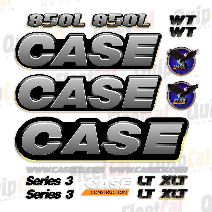 Case 850L Series 3 Dozer Late Model Marking Decal Set – Truck and ...