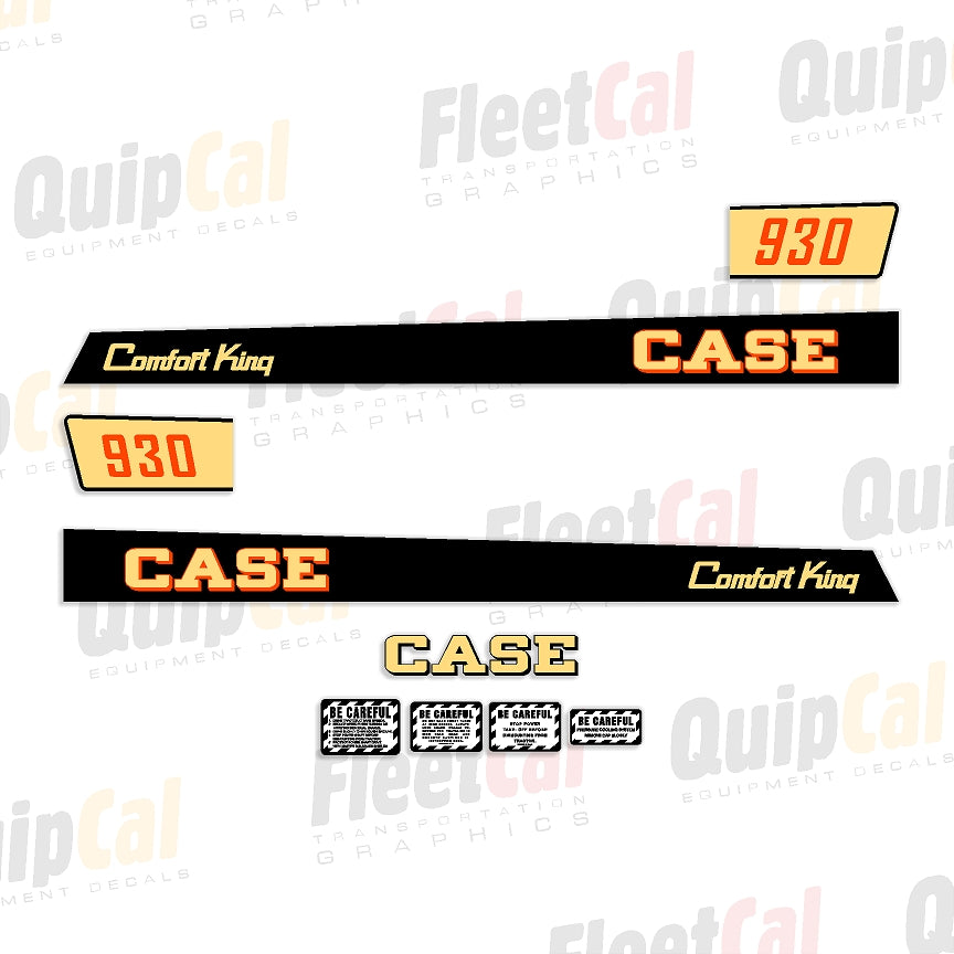 Case 930 Comfort King Tractor Marking Decal Set – Truck and Equipment ...