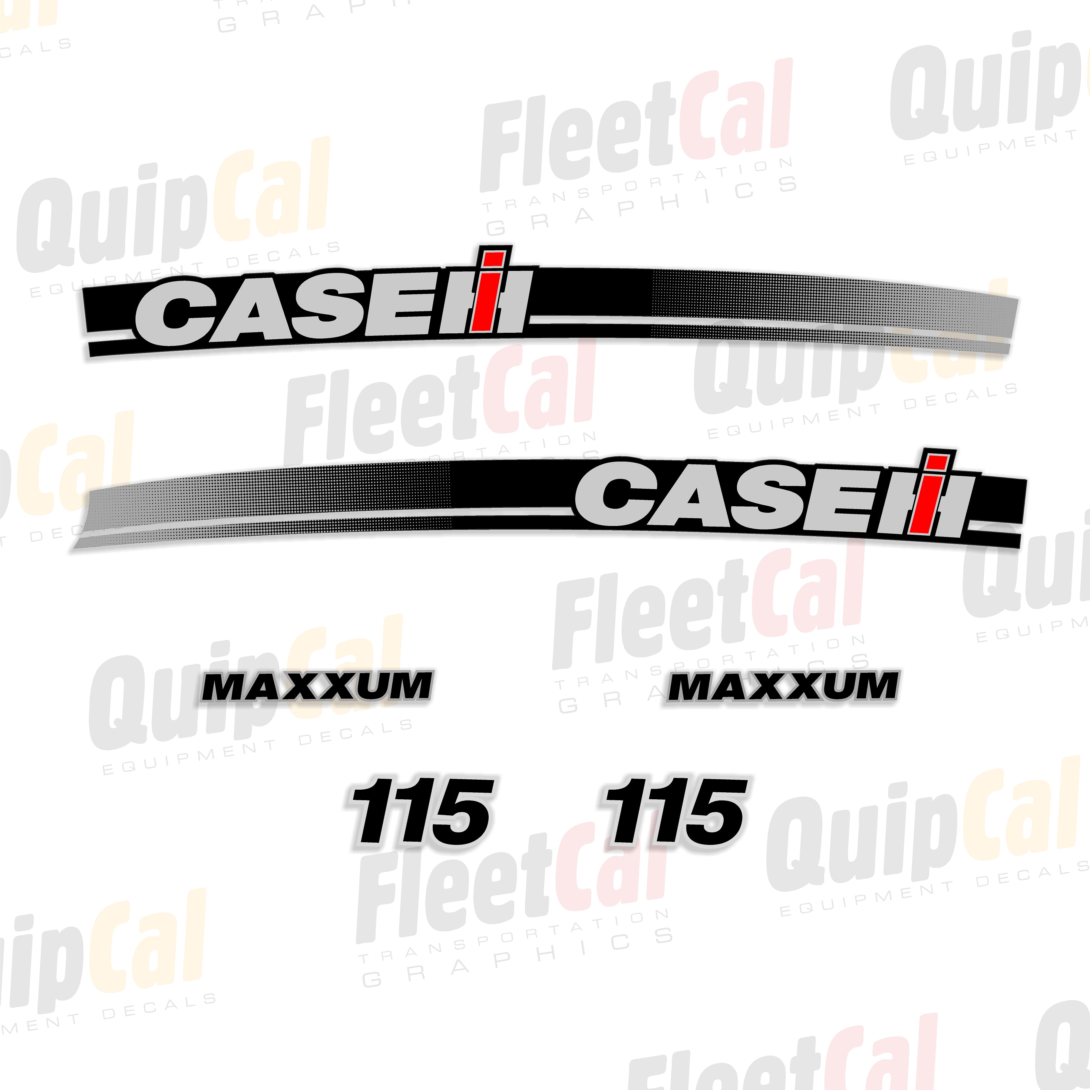Case IH 115 Maxxum Tractor Marking Decal Set – Truck and Equipment Decals