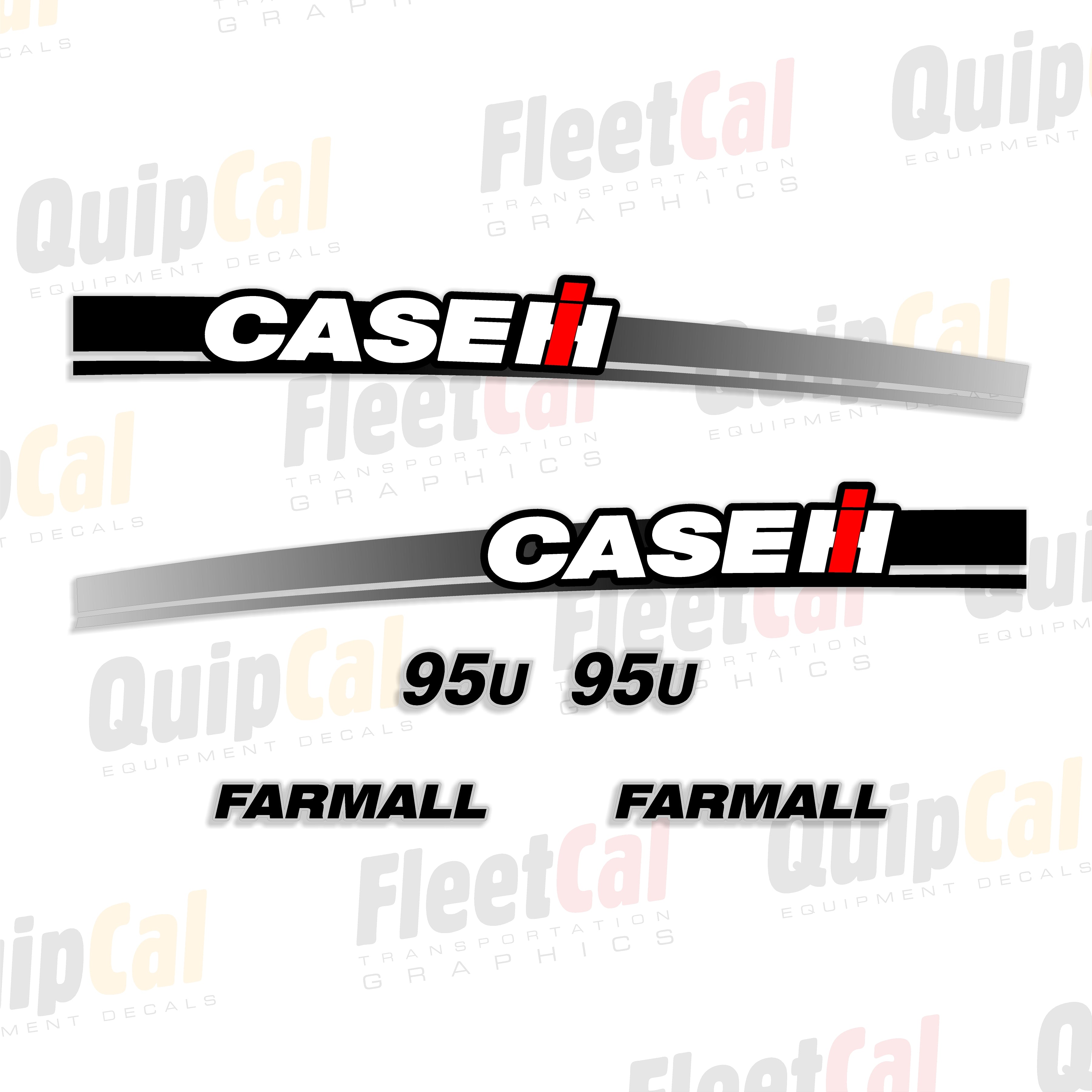 Case IH 95U Tractor Hood Marking Decal Set – Truck and Equipment Decals
