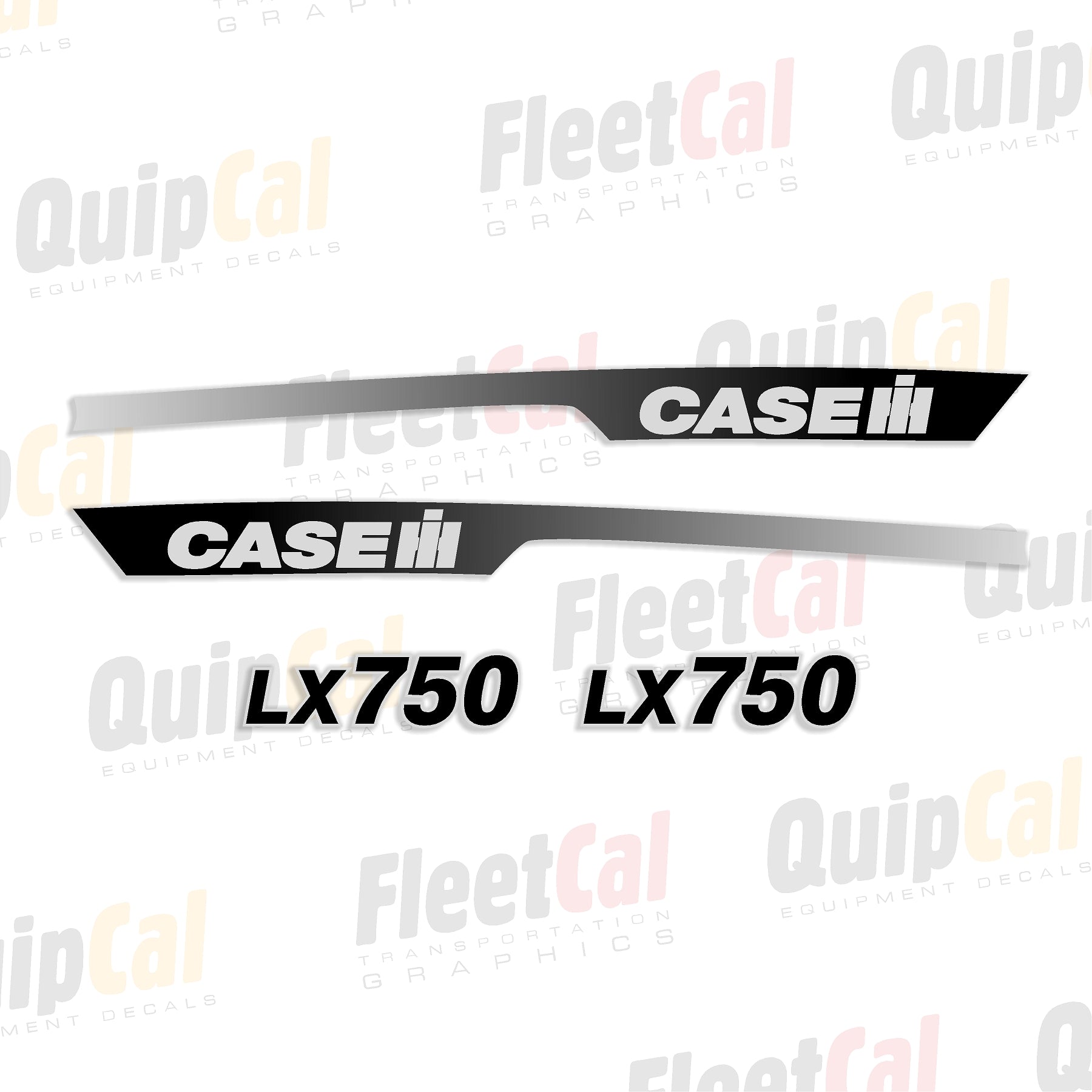 Juego de calcomanías para marcar accesorios de cargadora Case IH LX750 ...