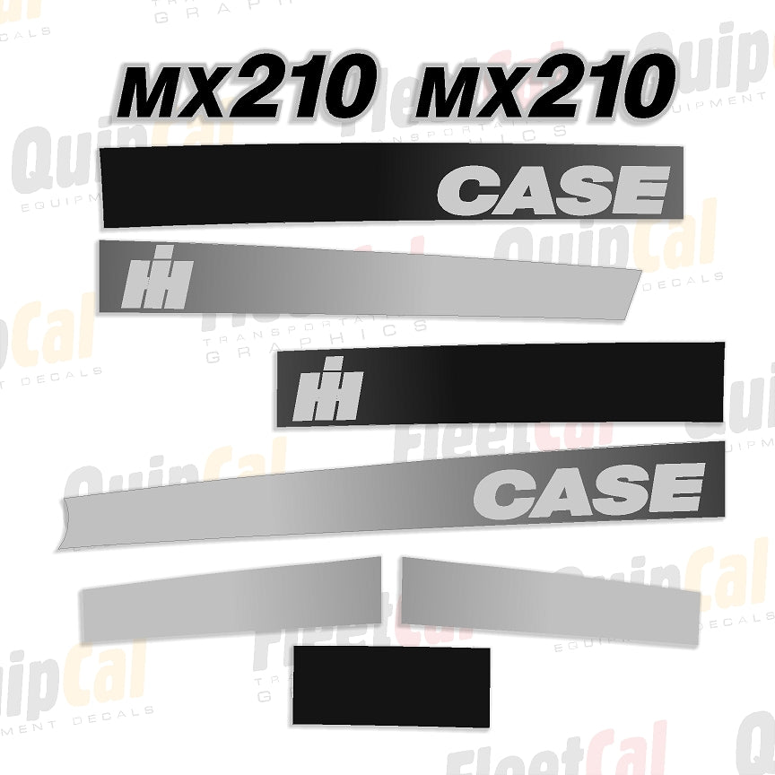 Case IH MX210 Tractor Hood Marking Decal Set – Truck and Equipment Decals