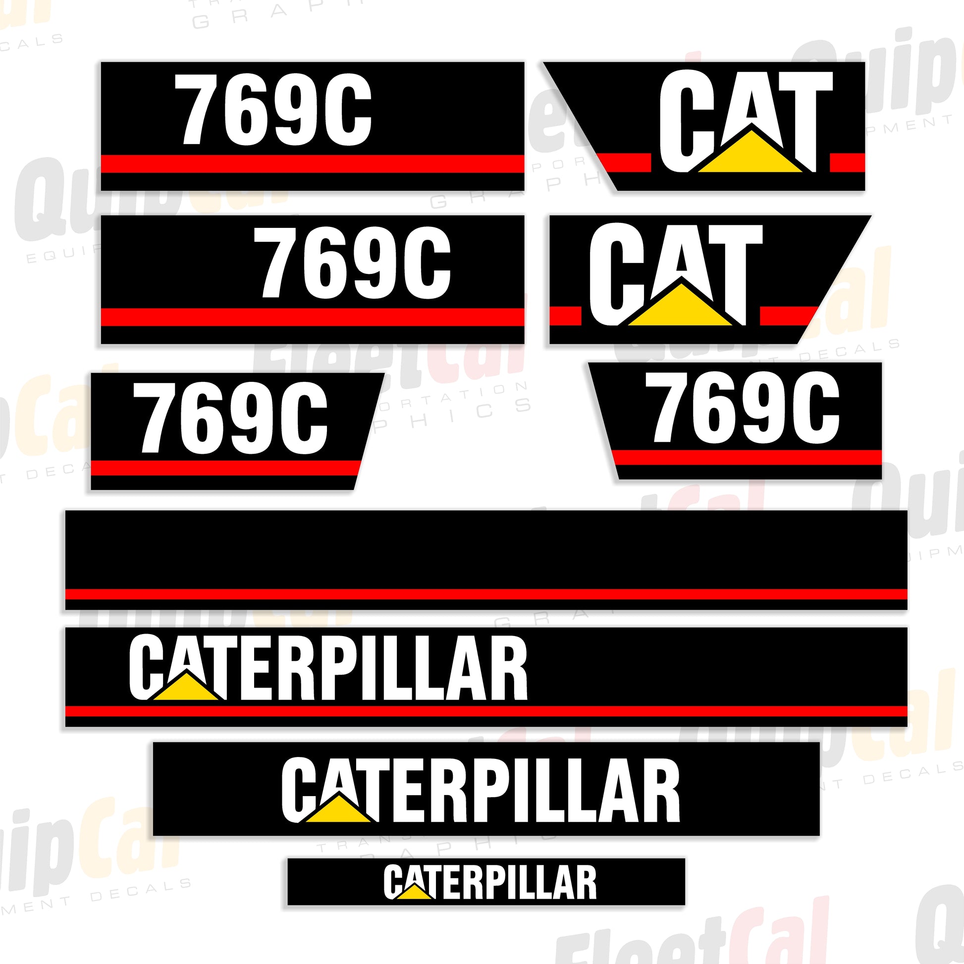 Cat 769C Quarry Dump Truck Late Model Decal Set – Truck and Equipment ...