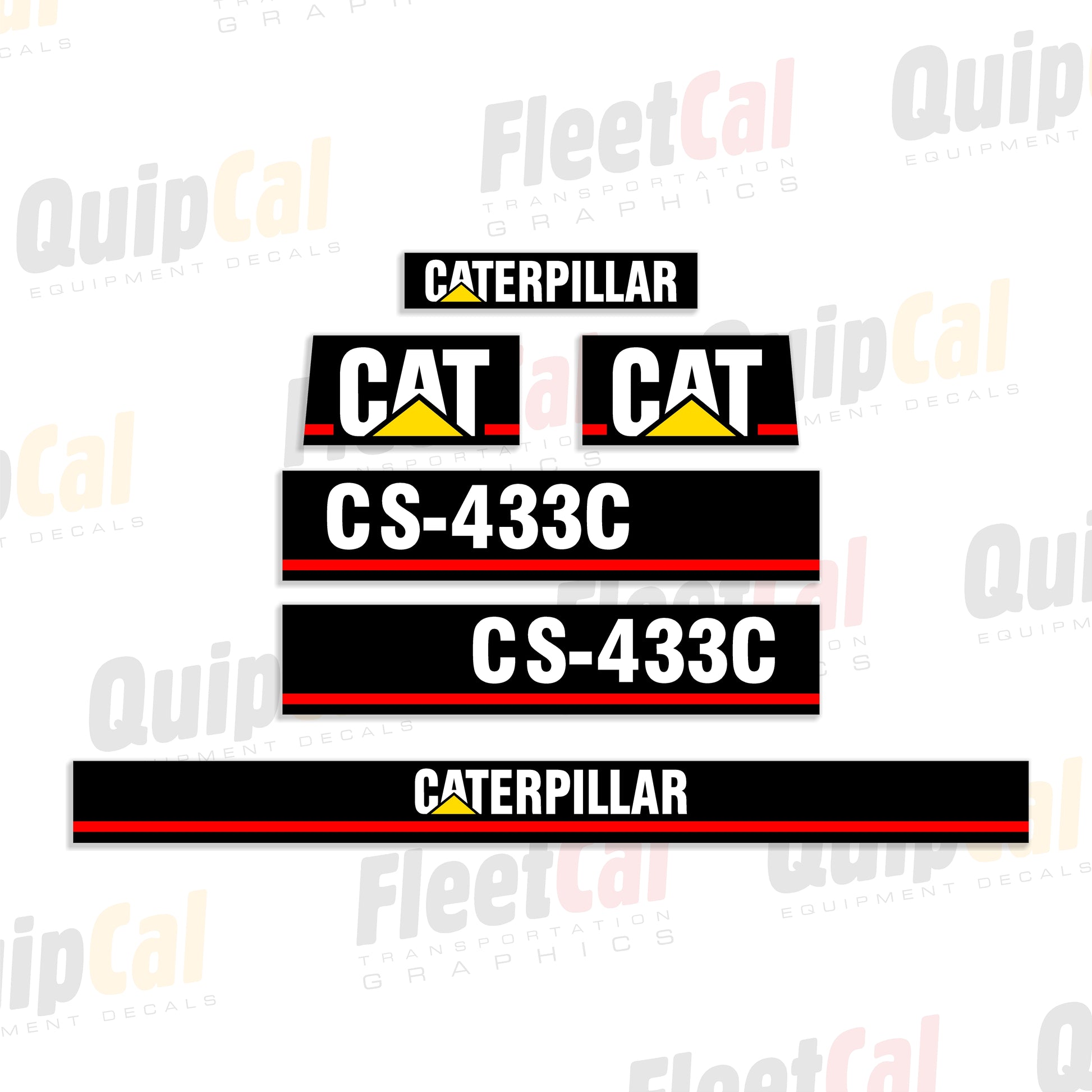 Cat CS-433C Compactor Decal Set – Truck and Equipment Decals