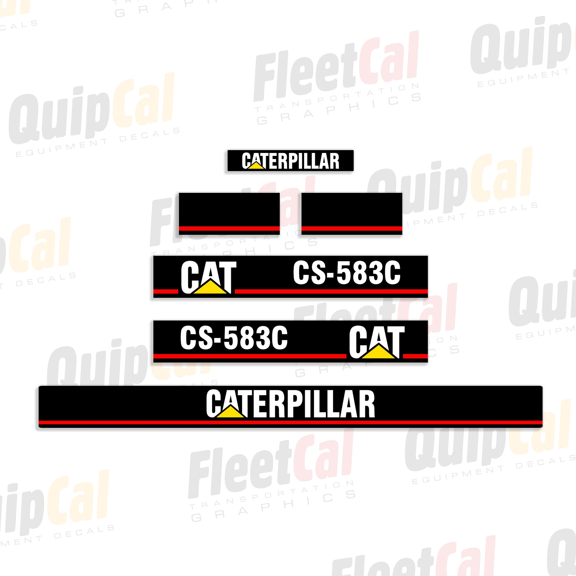 Cat CS-583C Compactor Decal Set – Truck and Equipment Decals