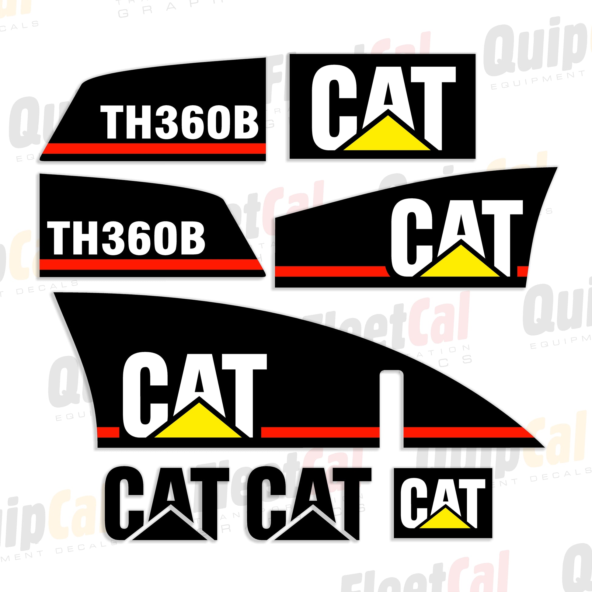 Cat TH360B Telehandler Decal Set – Truck and Equipment Decals