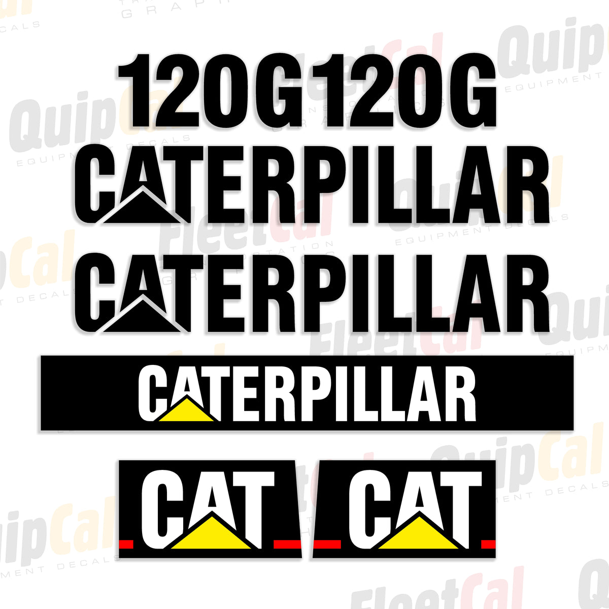Cat 120G Grader 1989 & Newer Model Marking Decal Set – Truck and ...