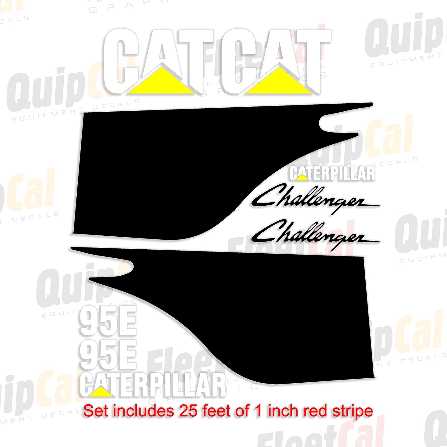 Cat Challenger 95E Tractor Marking Decal Set – Truck and Equipment Decals