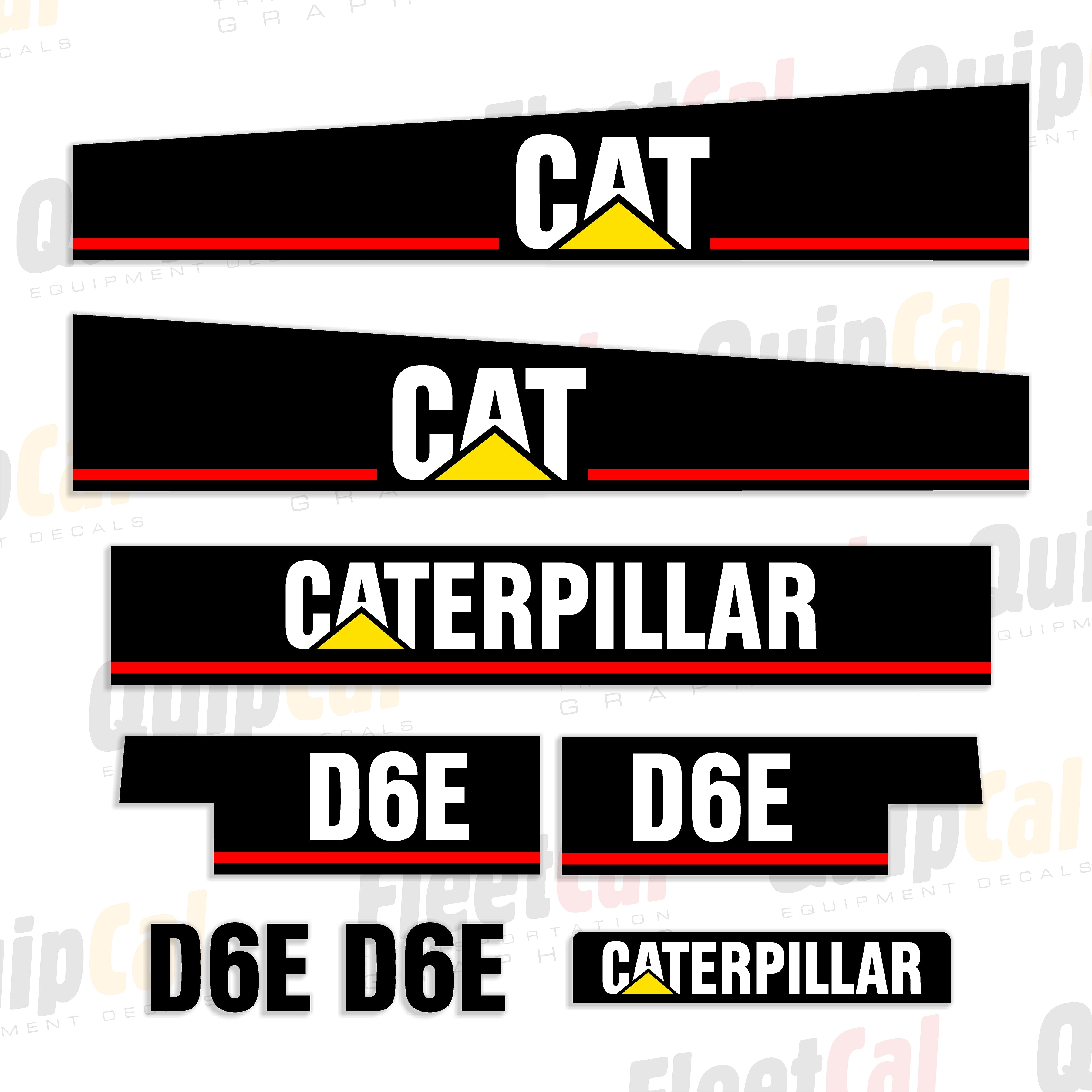 Cat D6E Dozer Early 1990s Model Marking Decal Set – Truck and Equipment ...