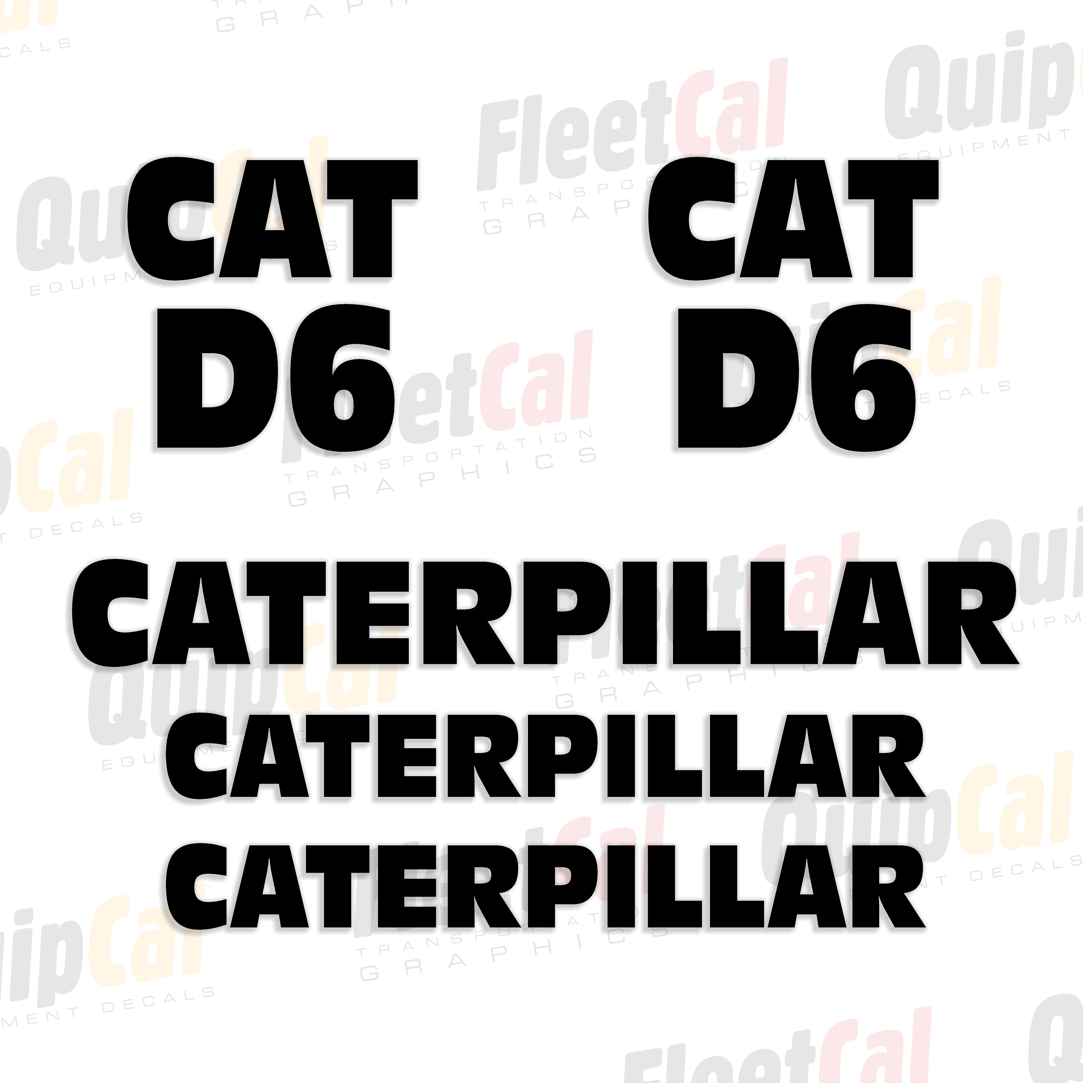 Cat D6 Dozer 1950s Model Marking Decal Set (Turbo) – Truck and ...