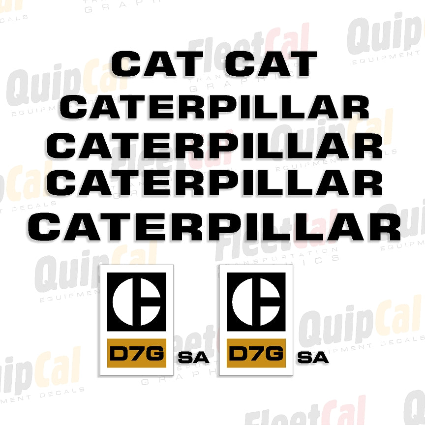 Cat D7G Special Application Dozer Marking Decal Set – Truck and ...