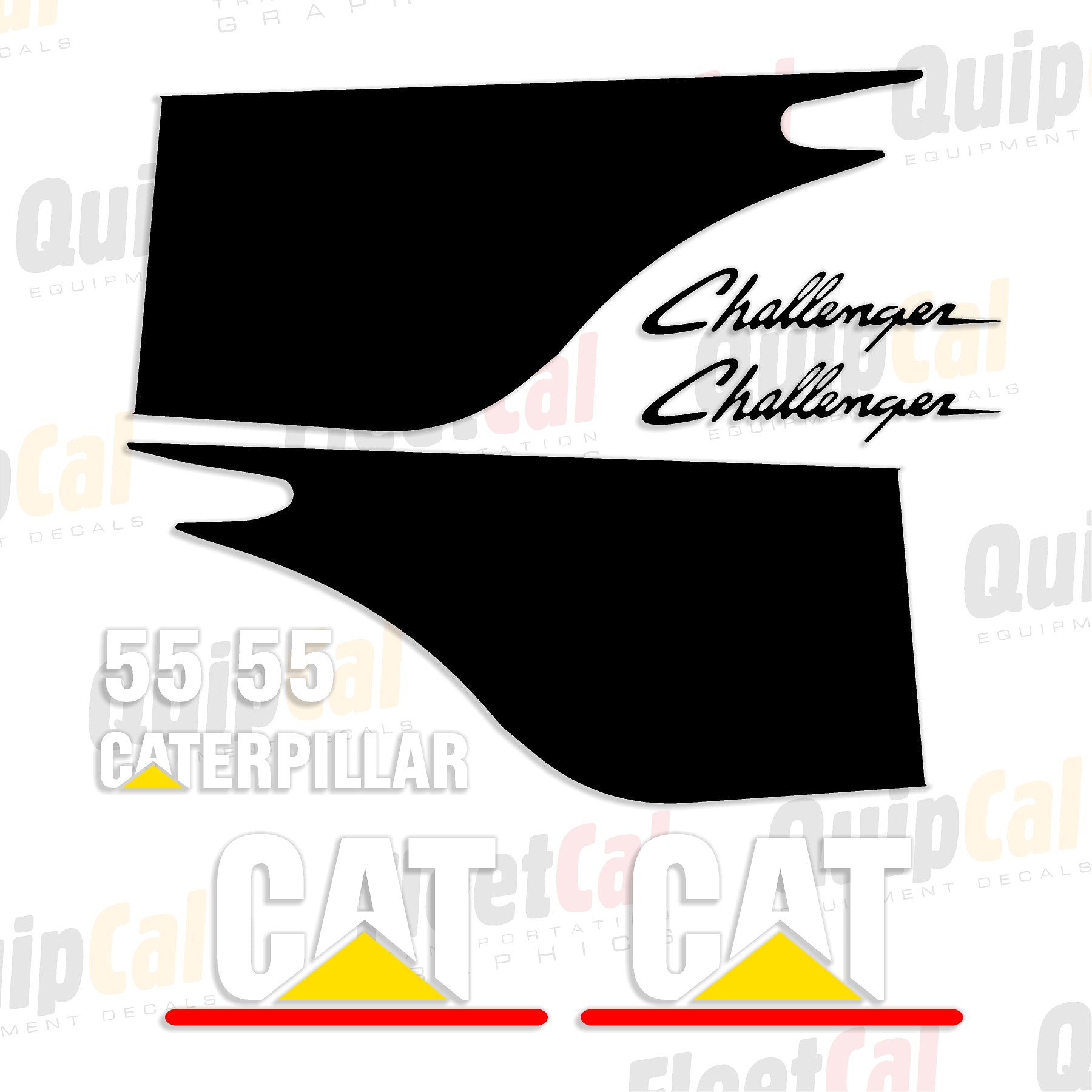 Challenger 55 Tractor Marking Decal Set – Truck and Equipment Decals