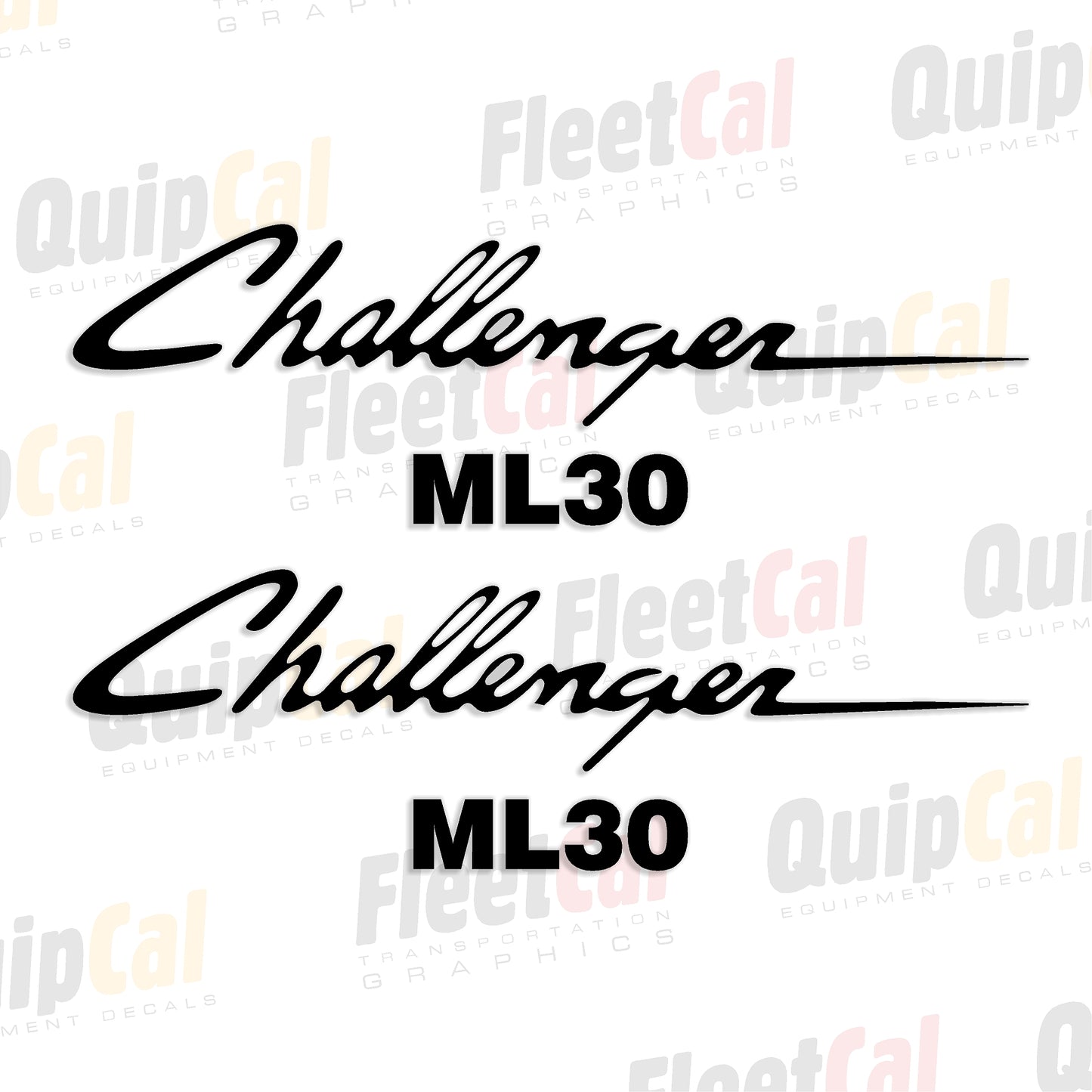Challenger ML30 Backhoe Attachment Marking Decals – Truck and Equipment ...