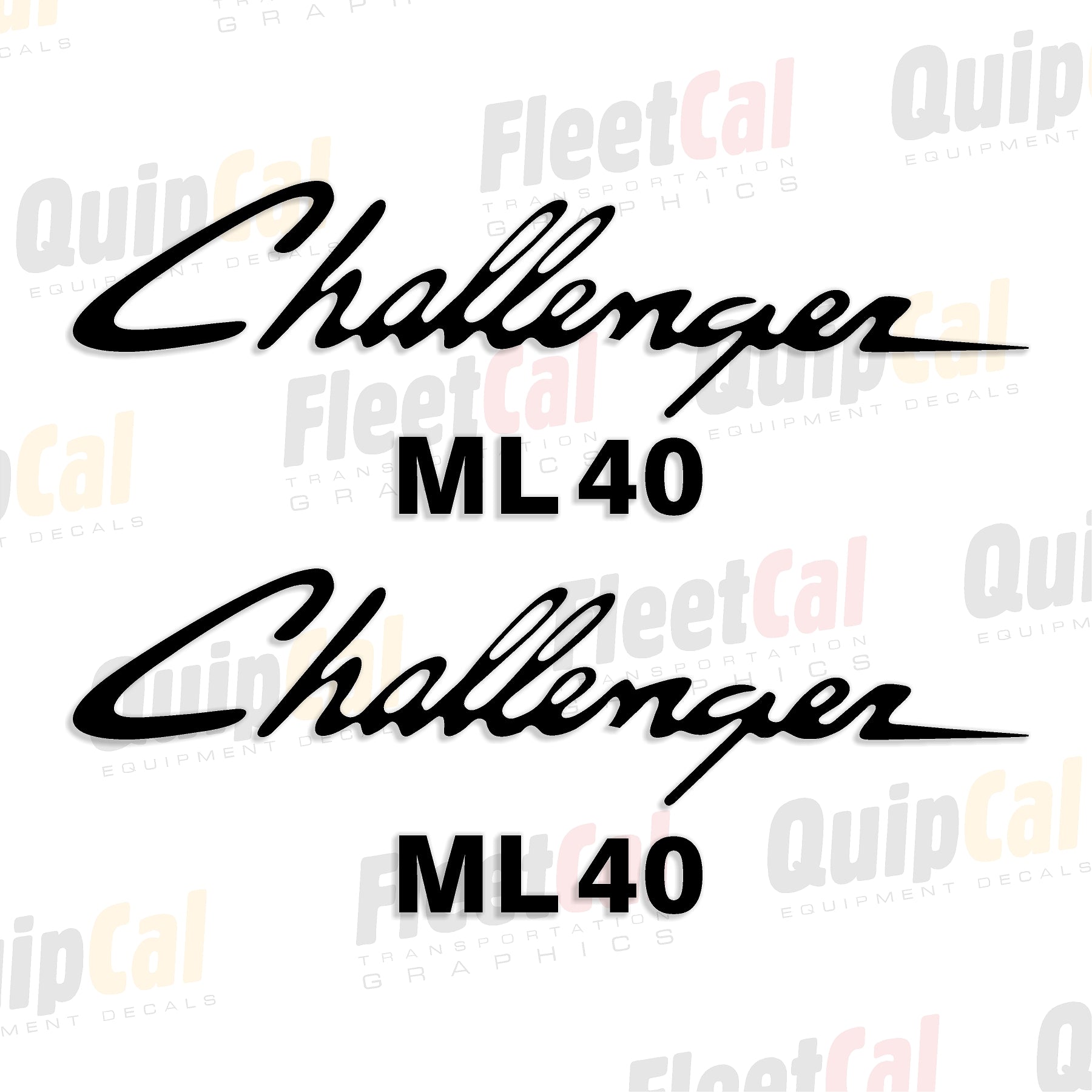 Challenger ML40 Loader Marking Decal Set – Truck and Equipment Decals