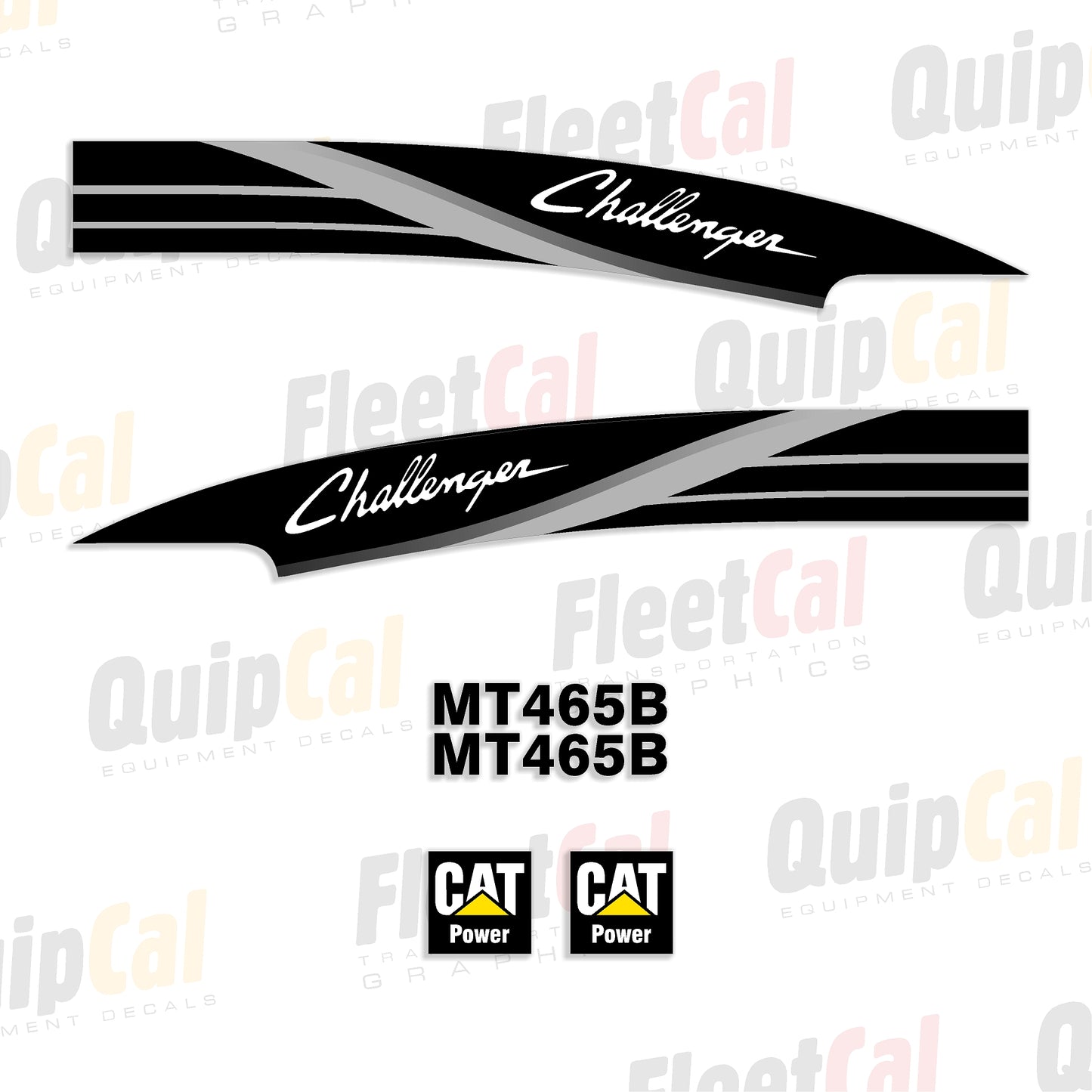 Challenger MT465B Tractor Marking Decal Set - Open Station Model ...