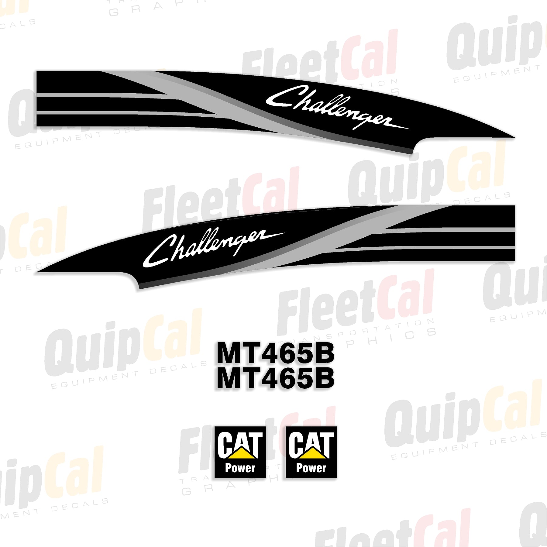 Challenger MT465B Tractor Marking Decal Set - Open Station Model ...