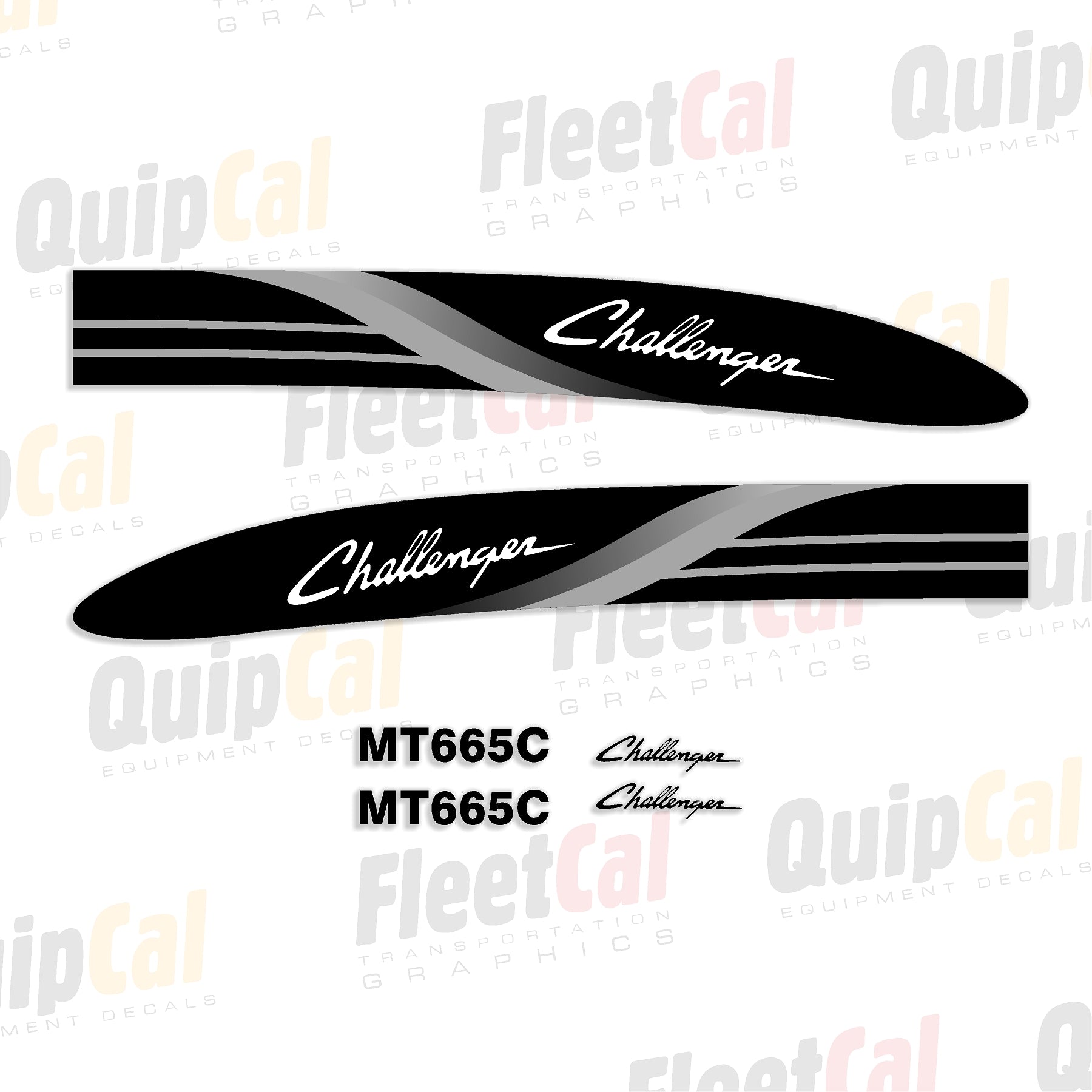 Challenger MT665C Tractor Marking Decal Set – Truck and Equipment Decals