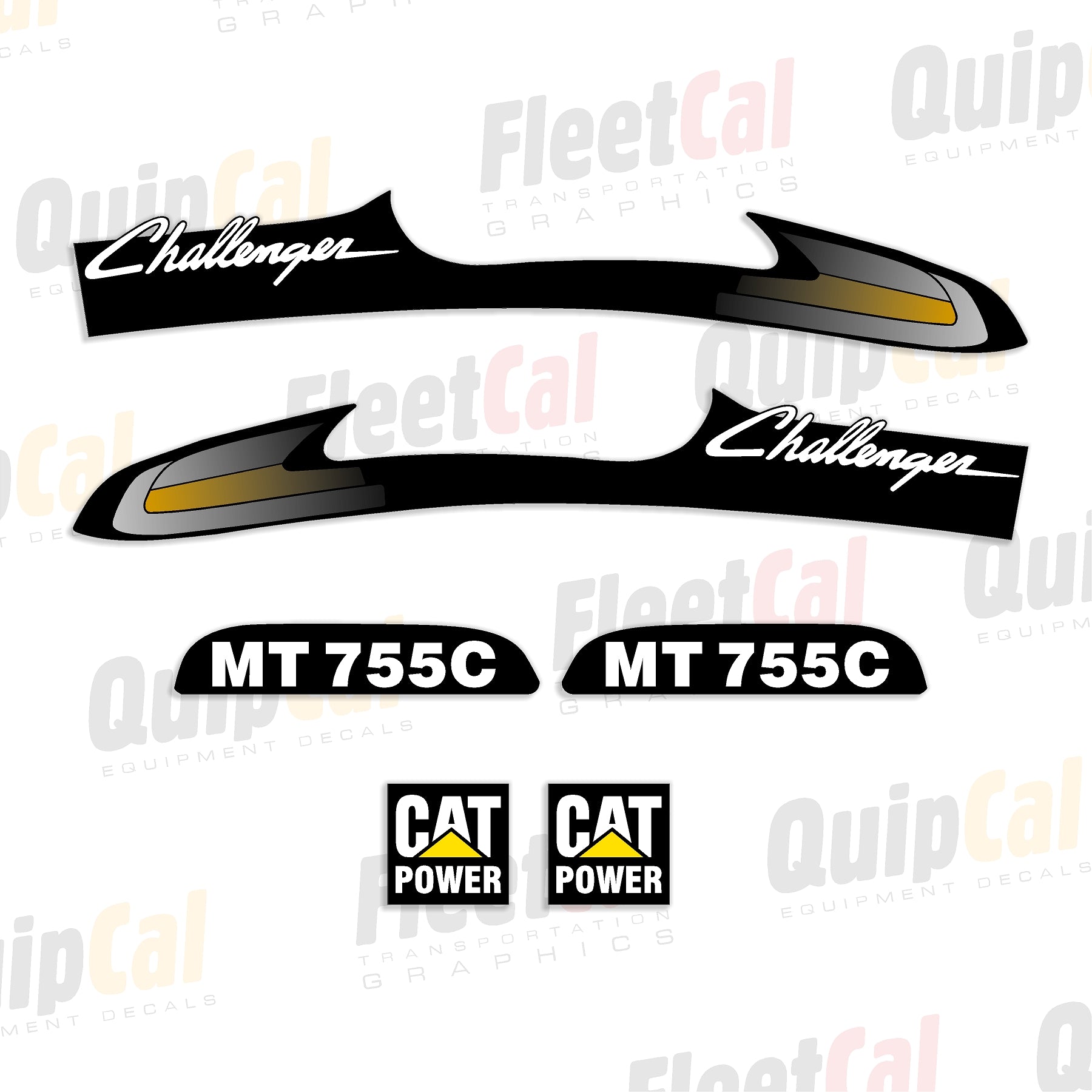 Challenger MT755C Tractor Marking Decal Set – Truck and Equipment Decals