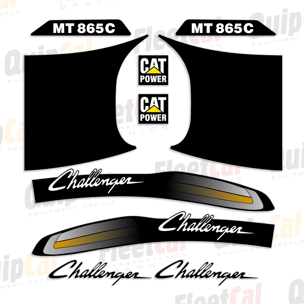 Challenger MT865C Tractor Marking Decal Set – Truck and Equipment Decals