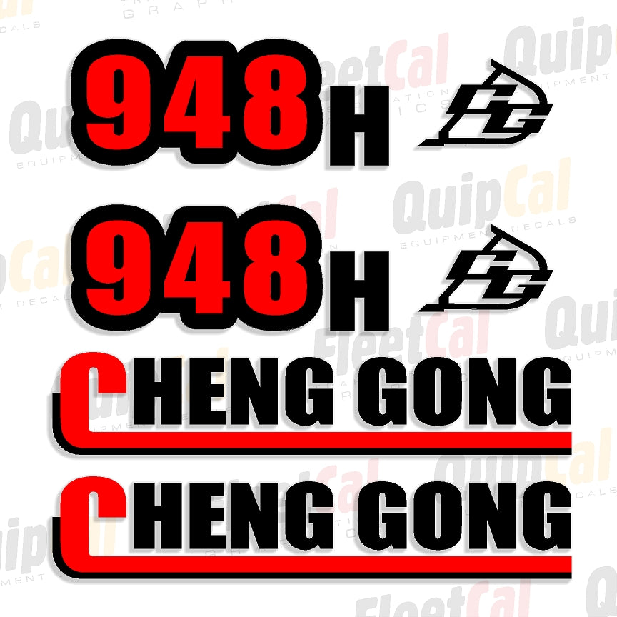 Cheng Gong 948H Wheel Loader Marking Decal Set – Truck and Equipment Decals