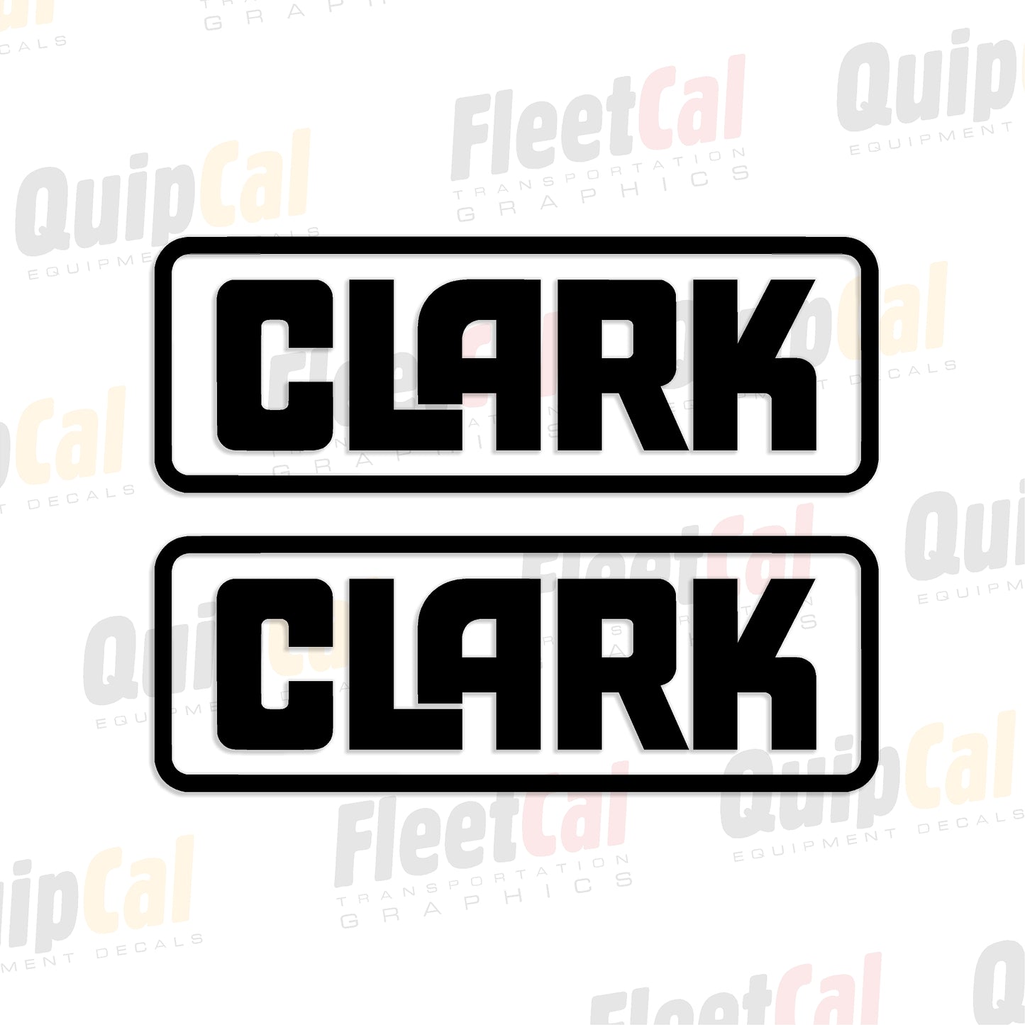 Clark Logo Decals (1 PAIR) – Truck and Equipment Decals