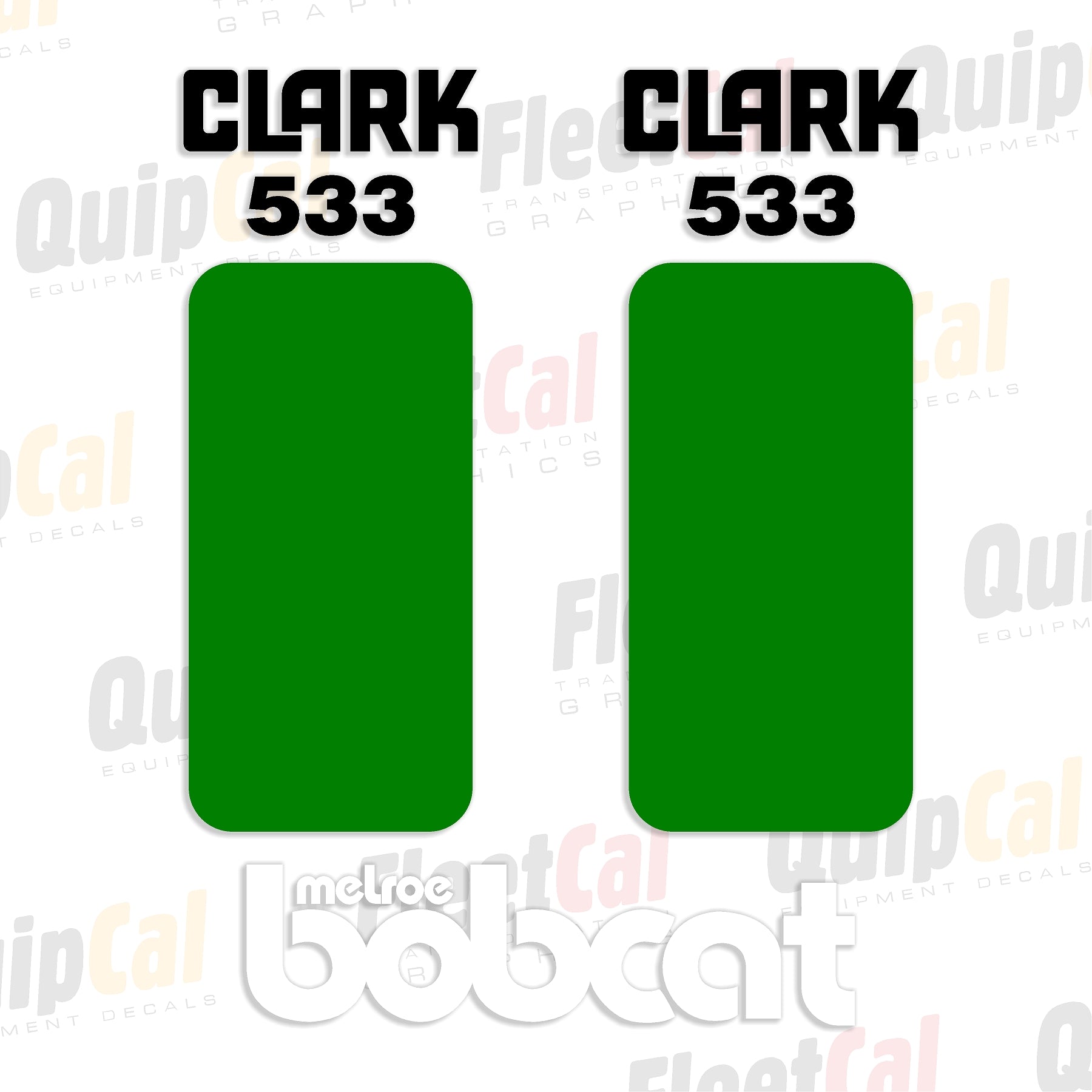 Clark Bobcat 533 Skid Loader Marking Decal Set – Truck and Equipment Decals