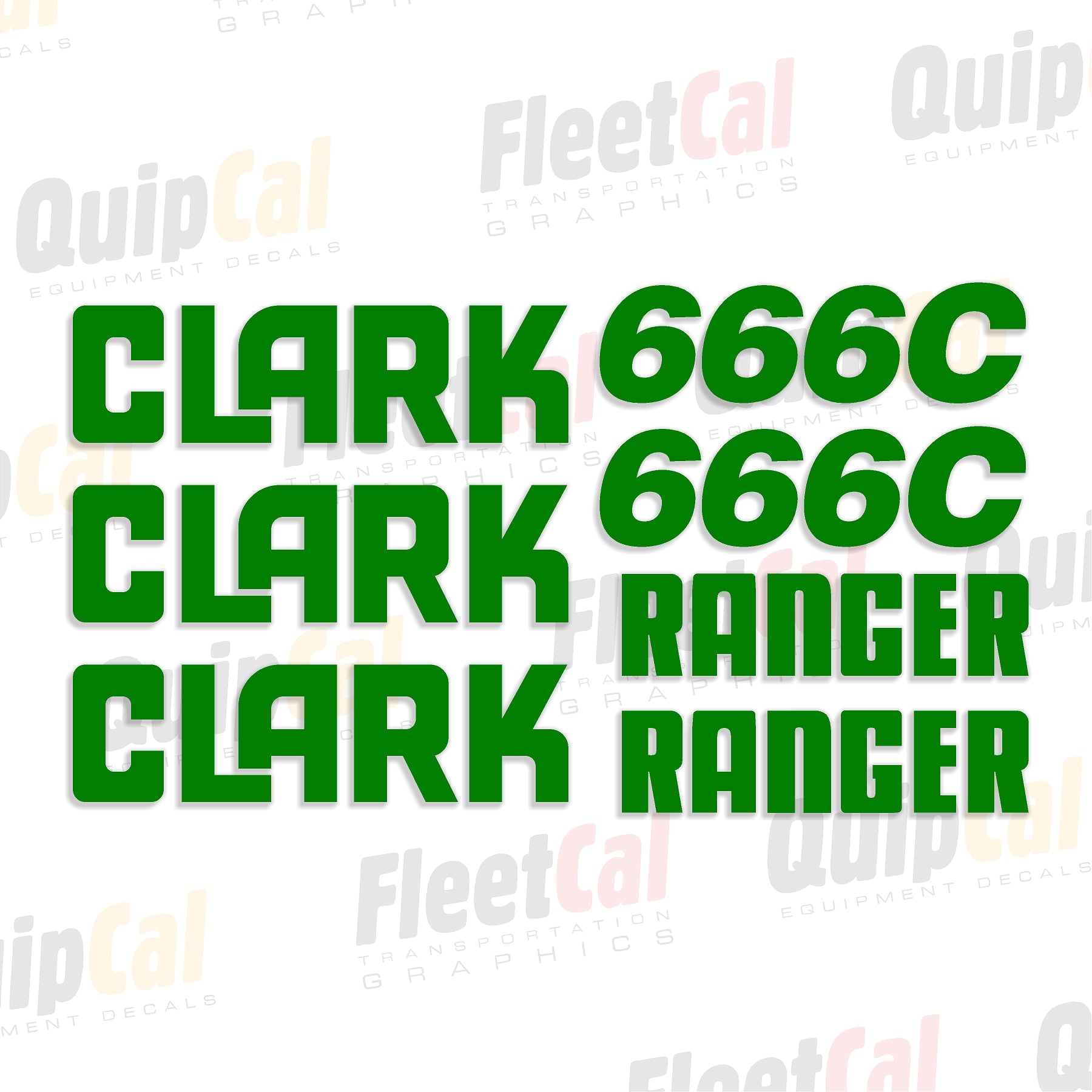 Clark Ranger 666C Cable Skidder Marking Decal Set – Truck and Equipment ...