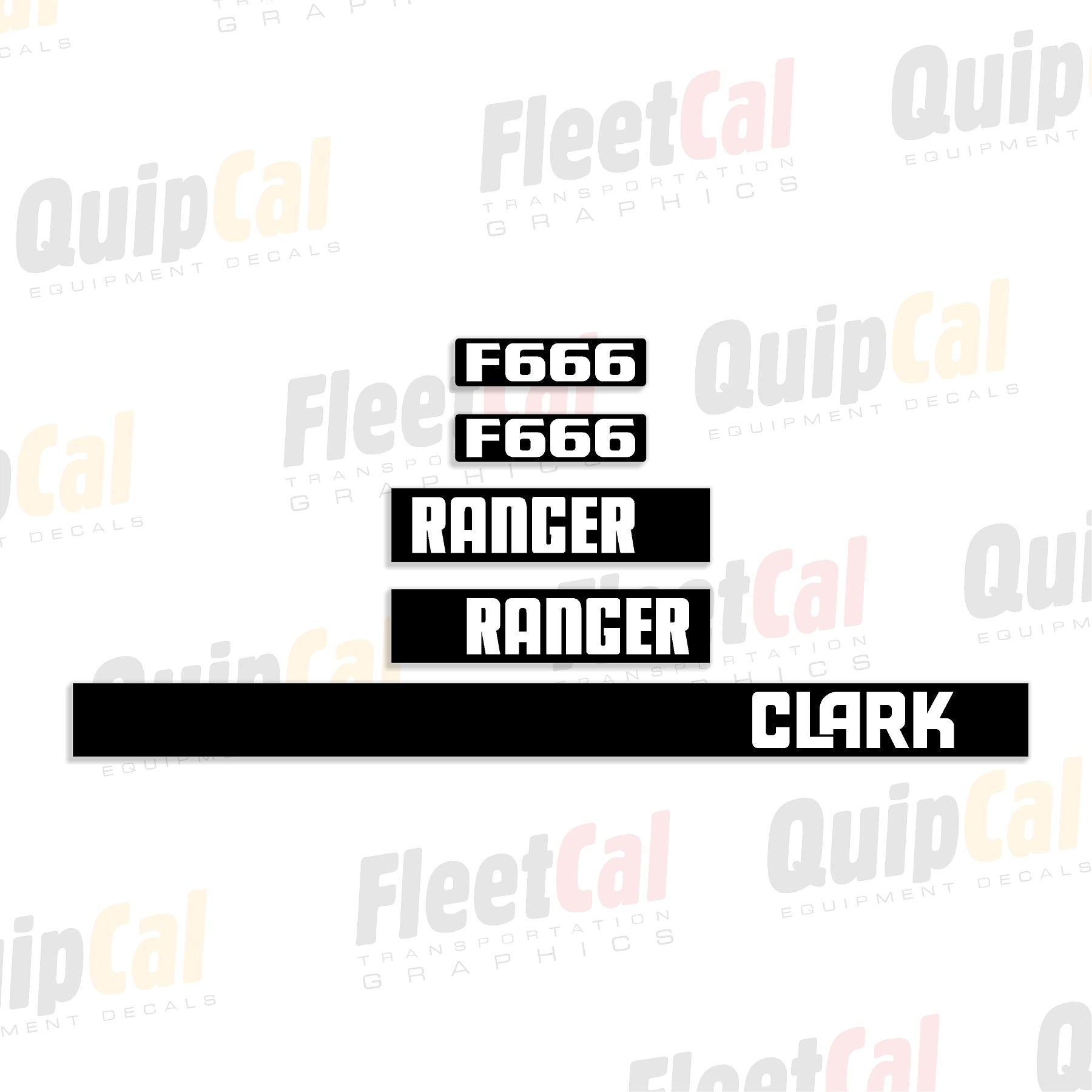 Clark Ranger F666 Grapple Skidder Marking Decal Set – Truck and ...