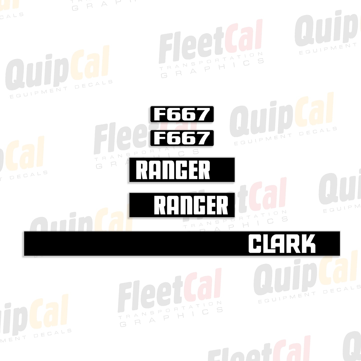 Clark Ranger F667 Grapple Skidder Marking Decal Set – Truck and ...
