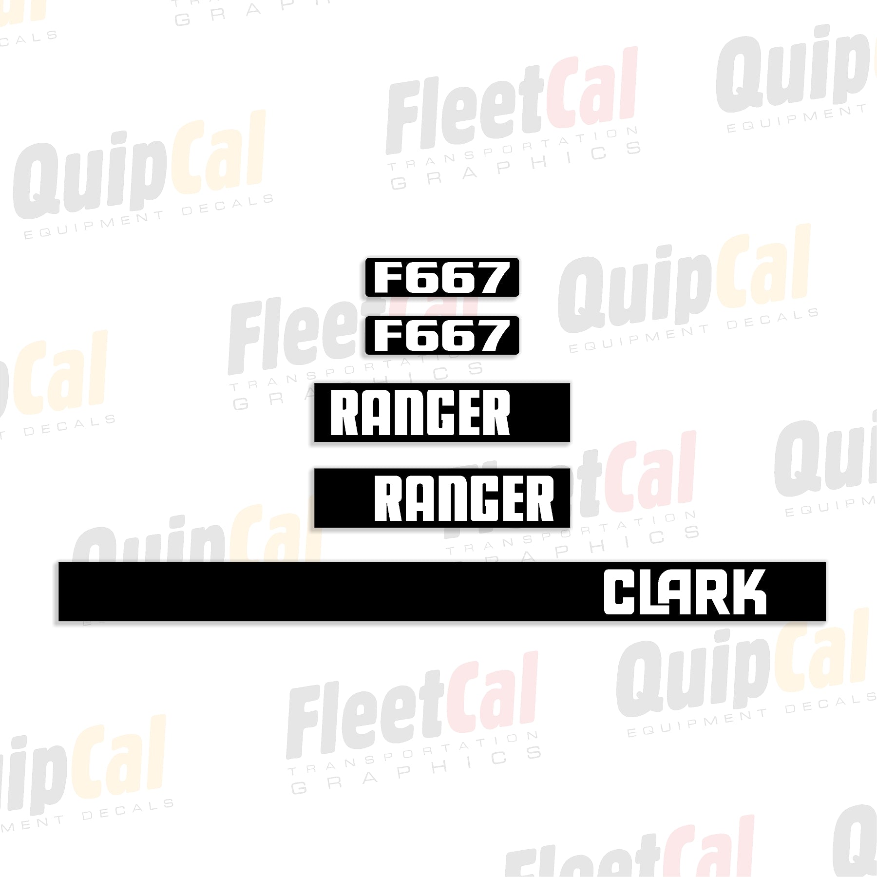 Clark Ranger F667 Grapple Skidder Marking Decal Set – Truck and ...