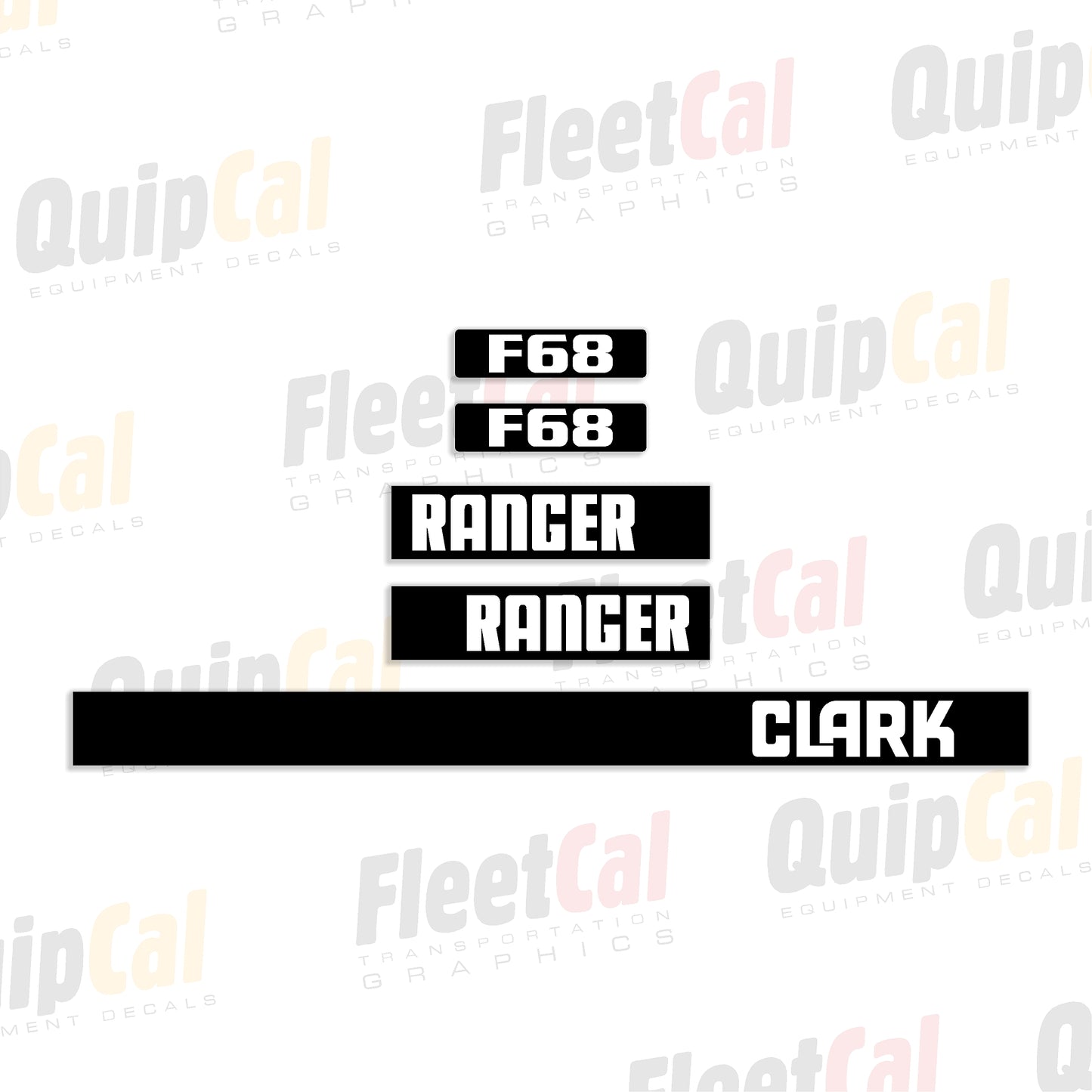 Clark Ranger F68 Grapple Skidder Marking Decal Set – Truck and ...