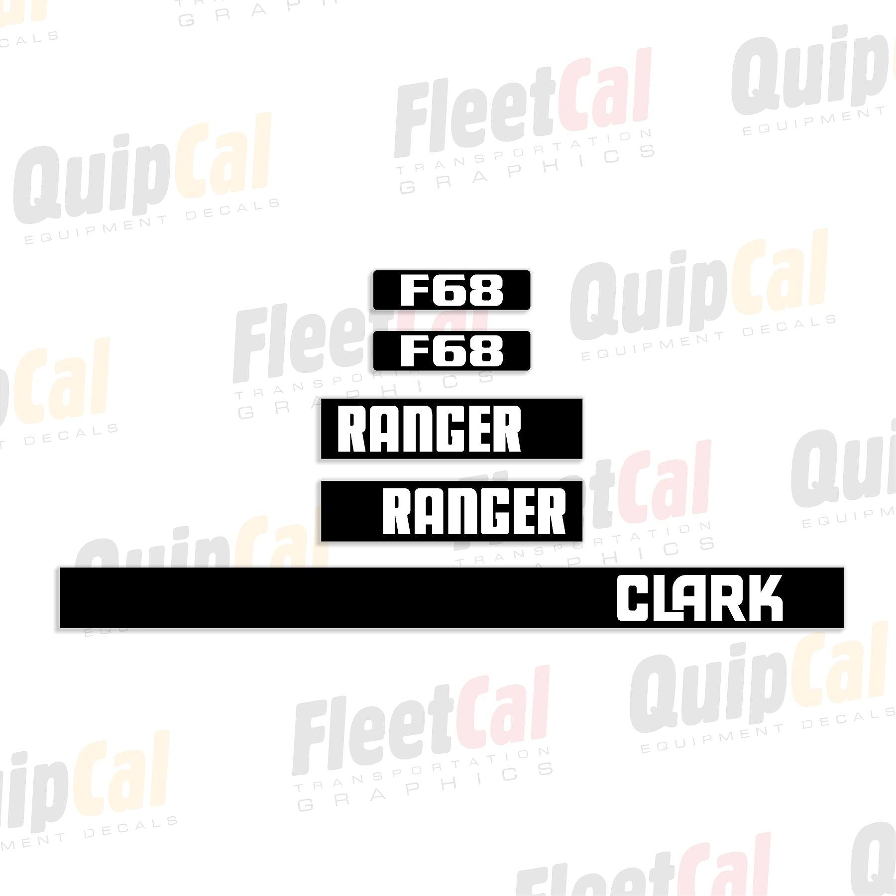 Clark Ranger F68 Grapple Skidder Marking Decal Set – Truck and ...