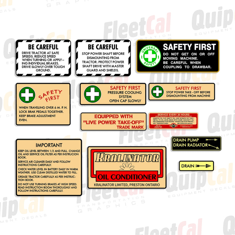 Equipment Safety Decals – Truck and Equipment Decals