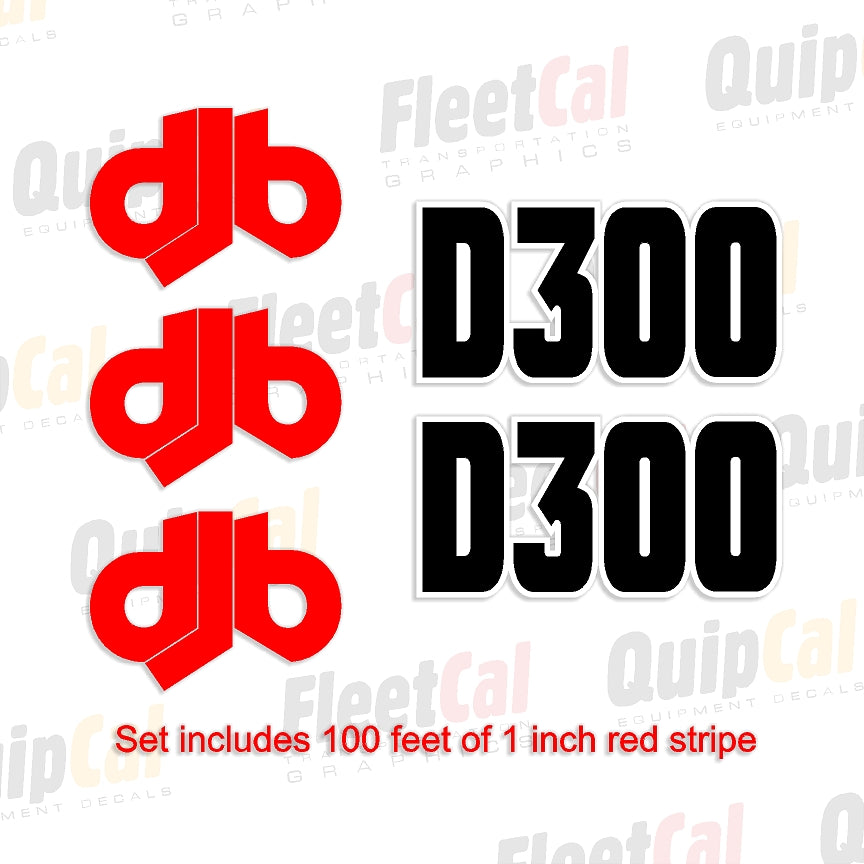 DJB D300 Articulated Haul Truck Marking Decal Set – Truck and Equipment ...