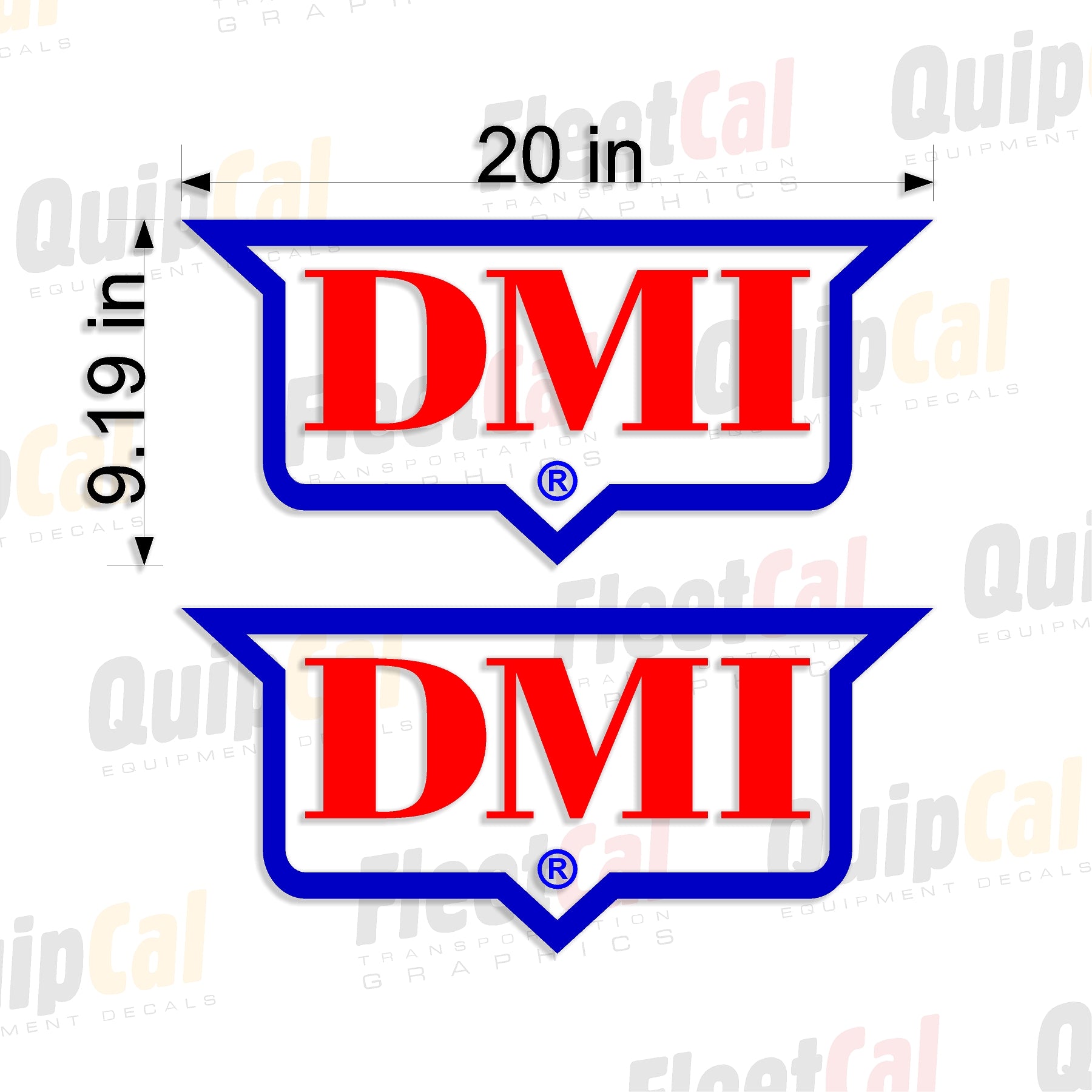 DMI Logo Marking Decal (1 PAIR) – Truck and Equipment Decals