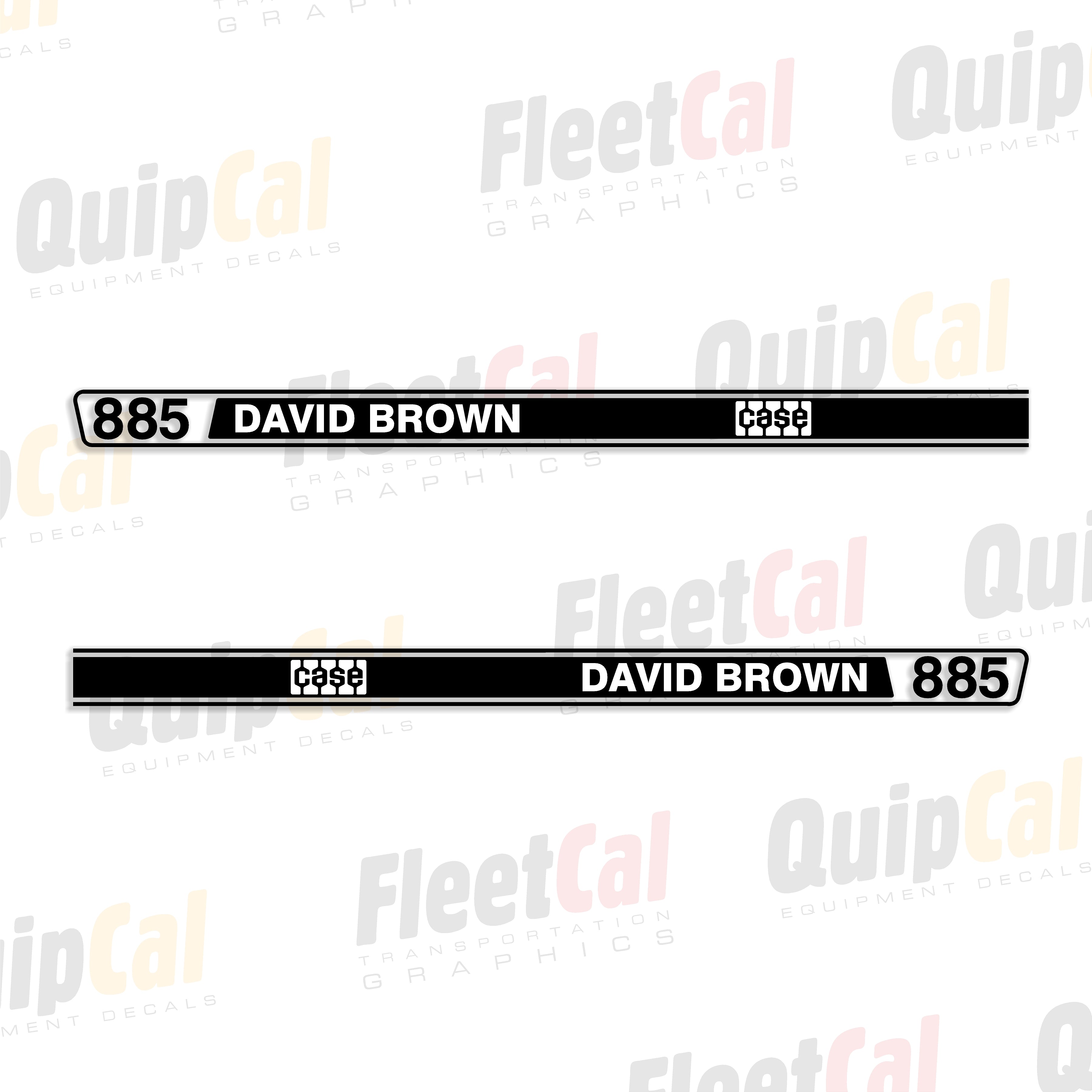 David Brown 885 Tractor Hood Decal Set – Truck and Equipment Decals