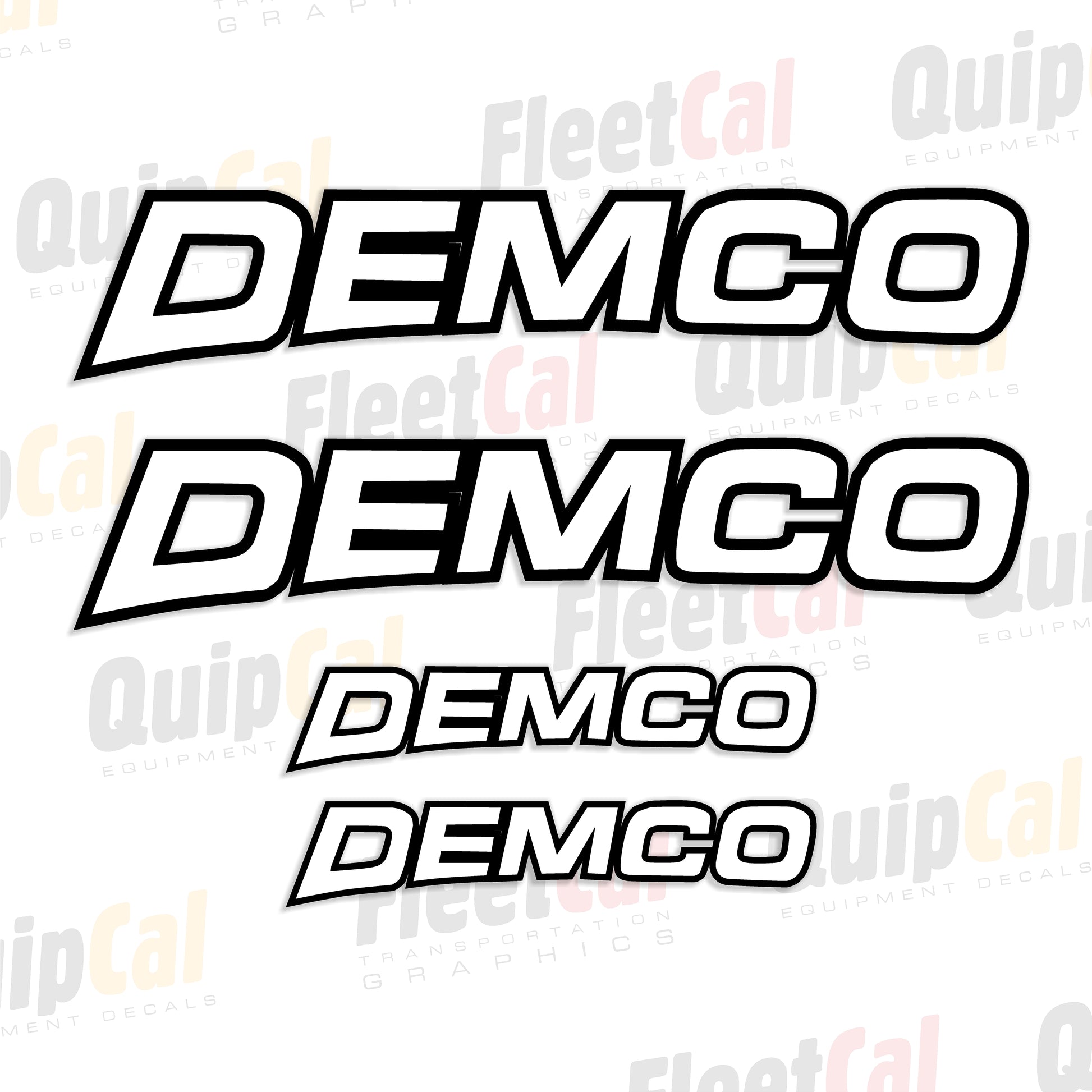 Demco Gravity Wagon Basic Late Model Marking Decal Set (Black & White ...