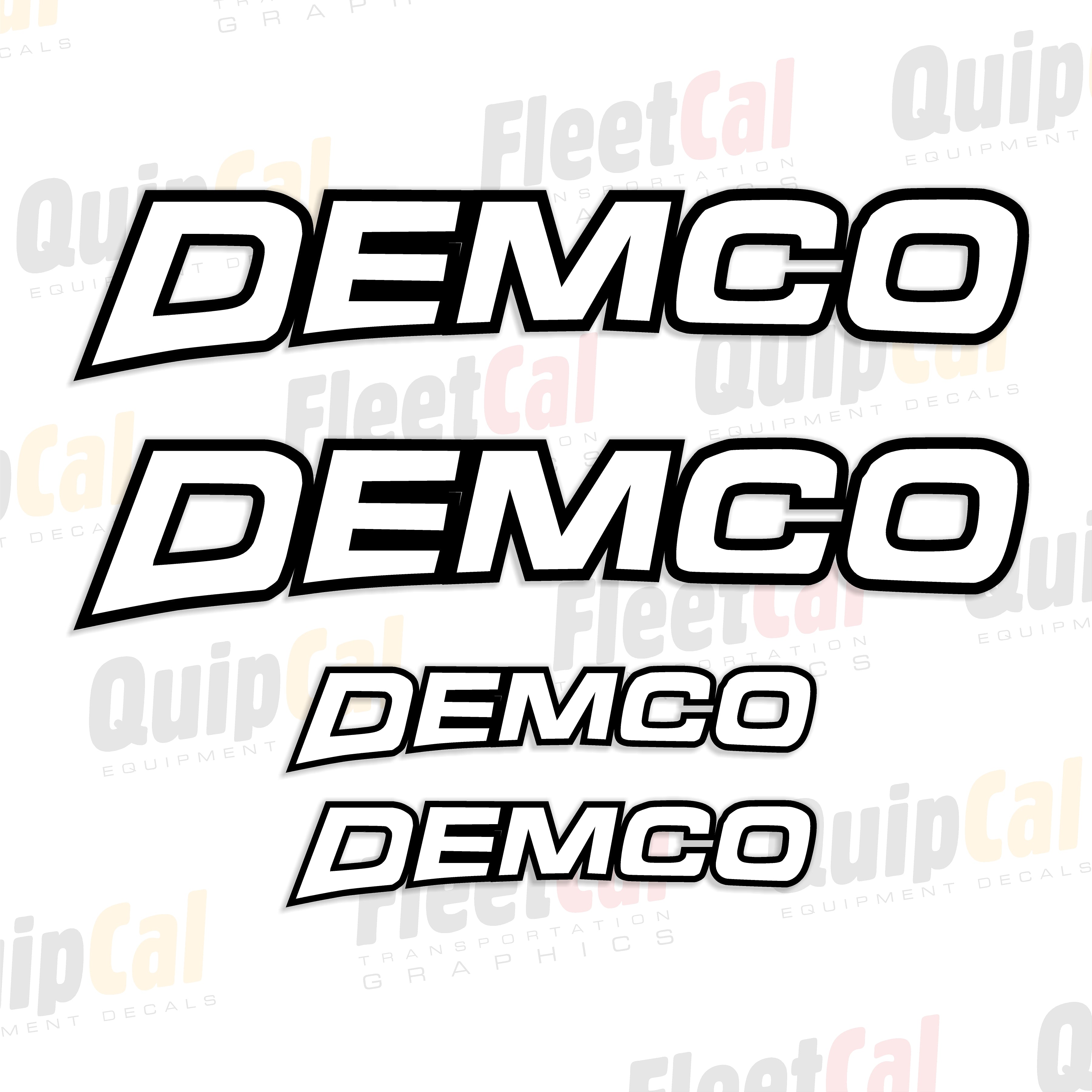 Demco Gravity Wagon Basic Late Model Marking Decal Set (Black & White ...