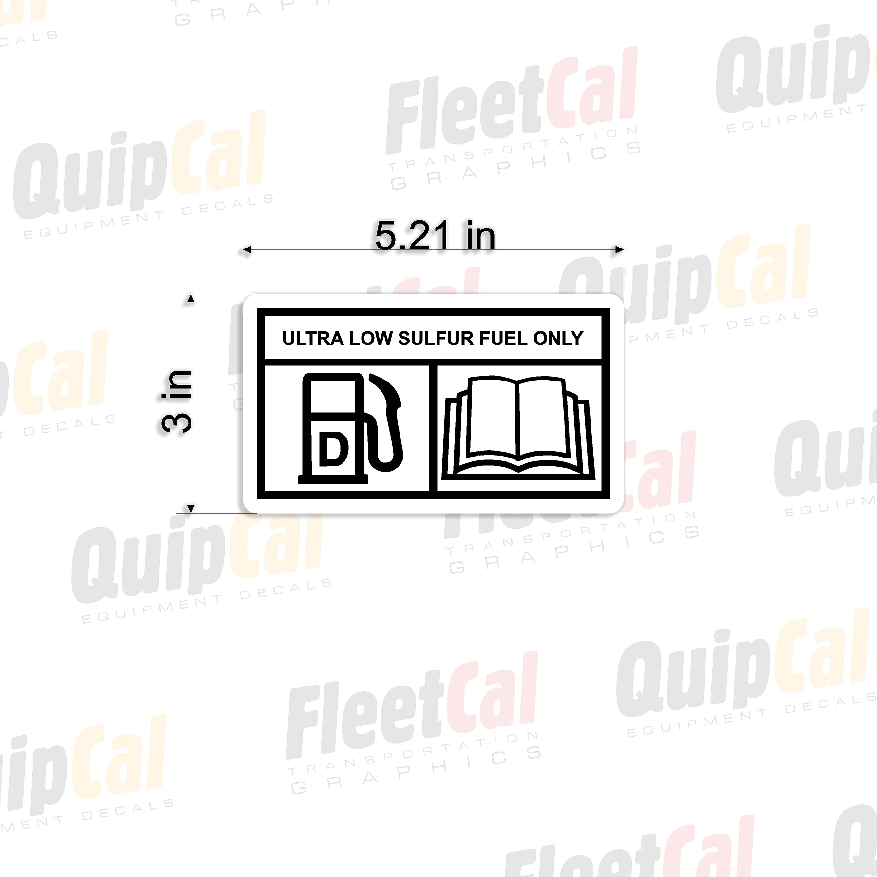 Diesel 001 - Diesel Fuel Decal – Truck and Equipment Decals
