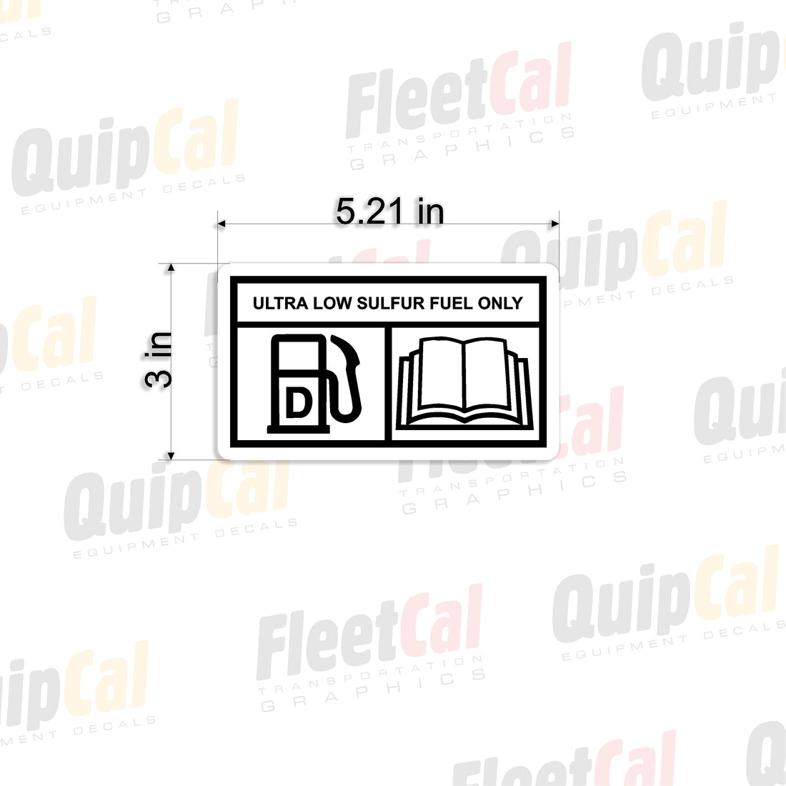 Diesel 001 - Diesel Fuel Decal – Truck and Equipment Decals