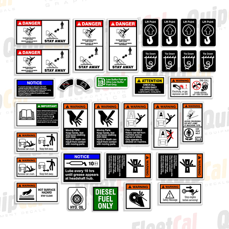Equipment Safety Decals – Truck and Equipment Decals