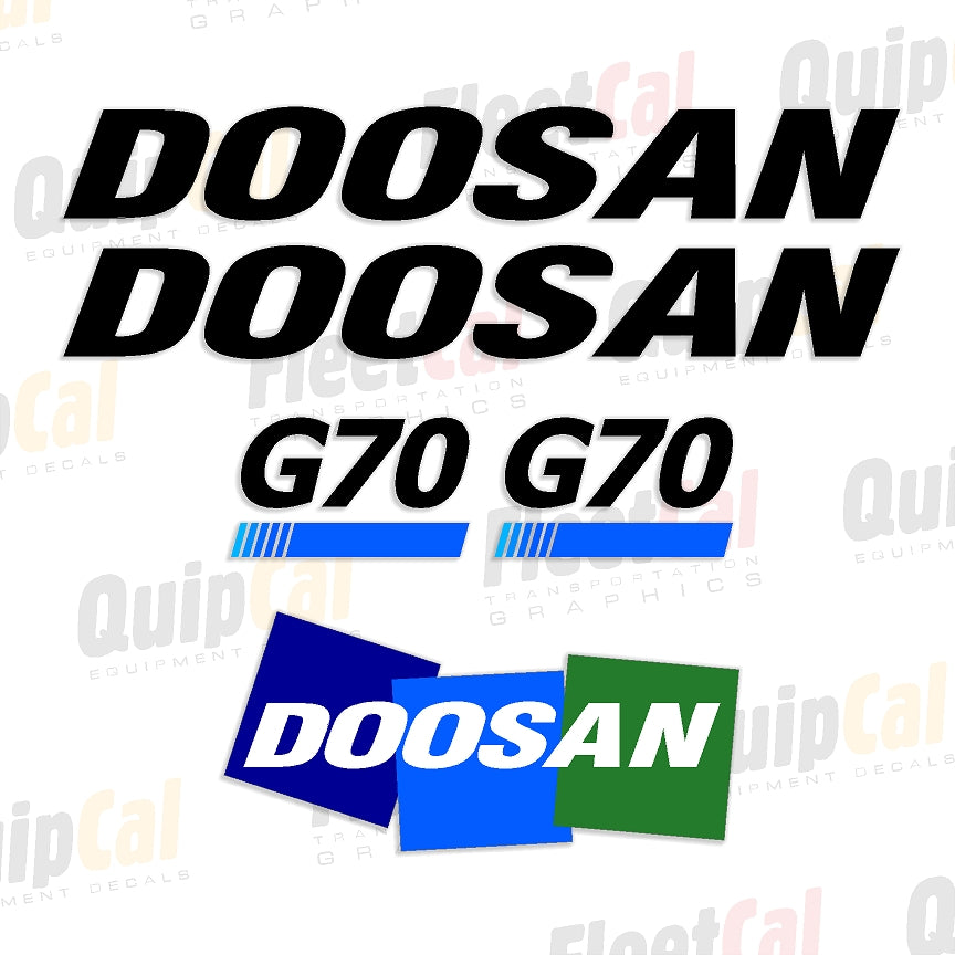 Doosan G70 Generator Marking Decal Set – Truck and Equipment Decals