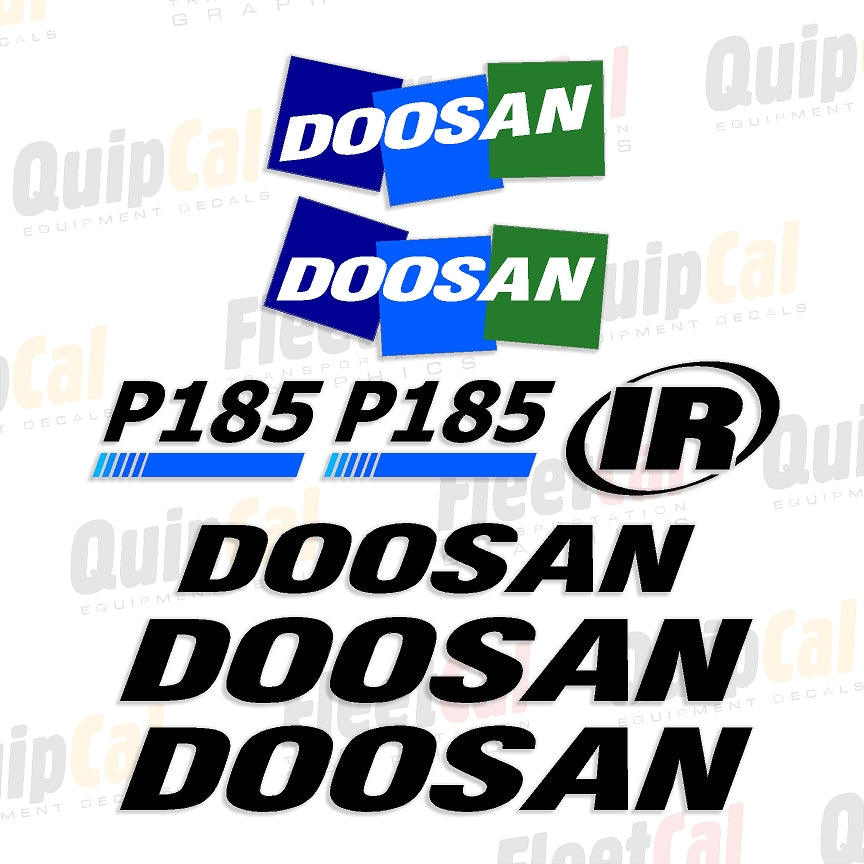 Doosan P185 Air Compressor Marking Decal Set – Truck and Equipment Decals